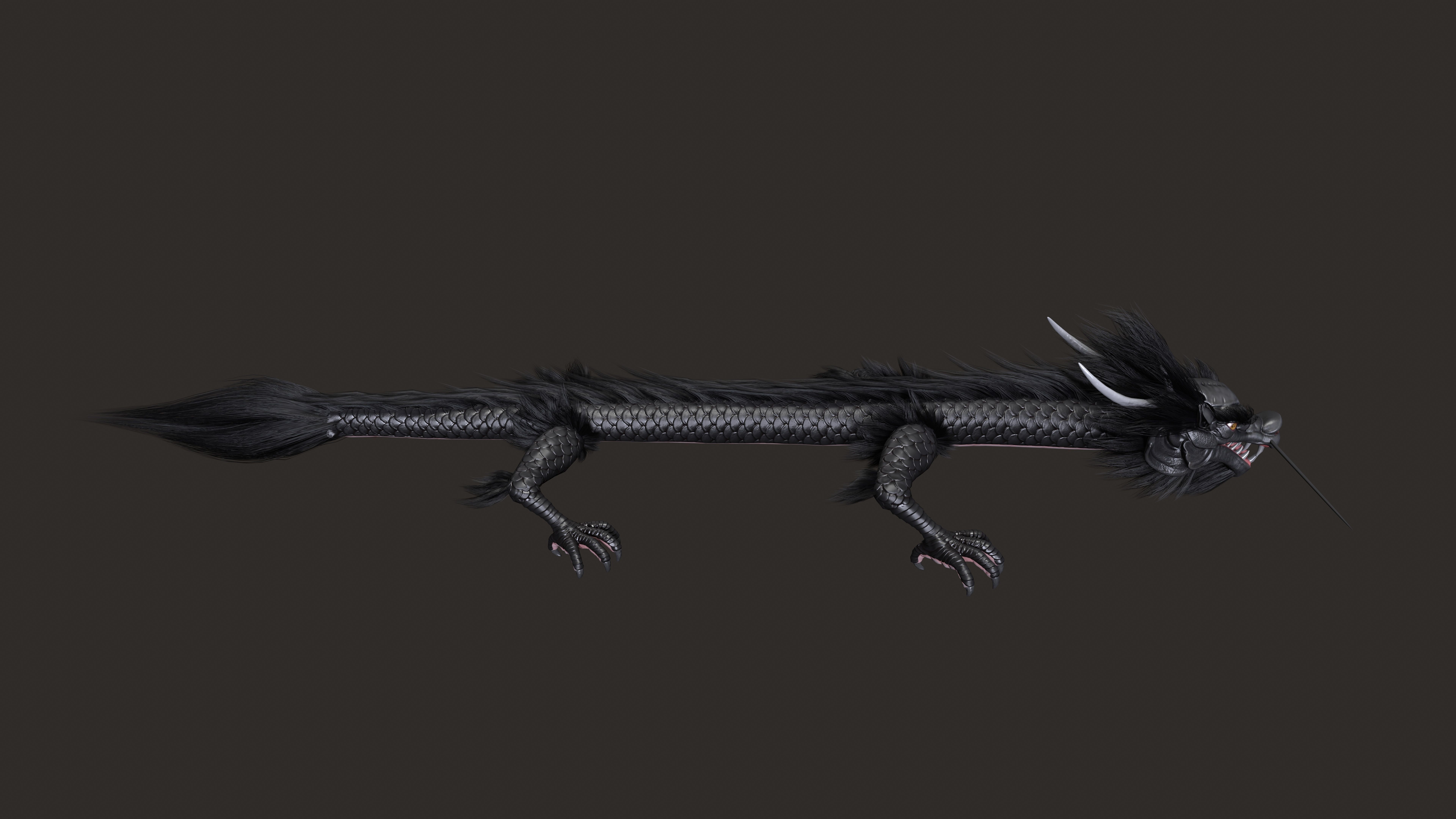 3D model Chinese dragon loong VR / AR / low-poly rigged animated | CGTrader