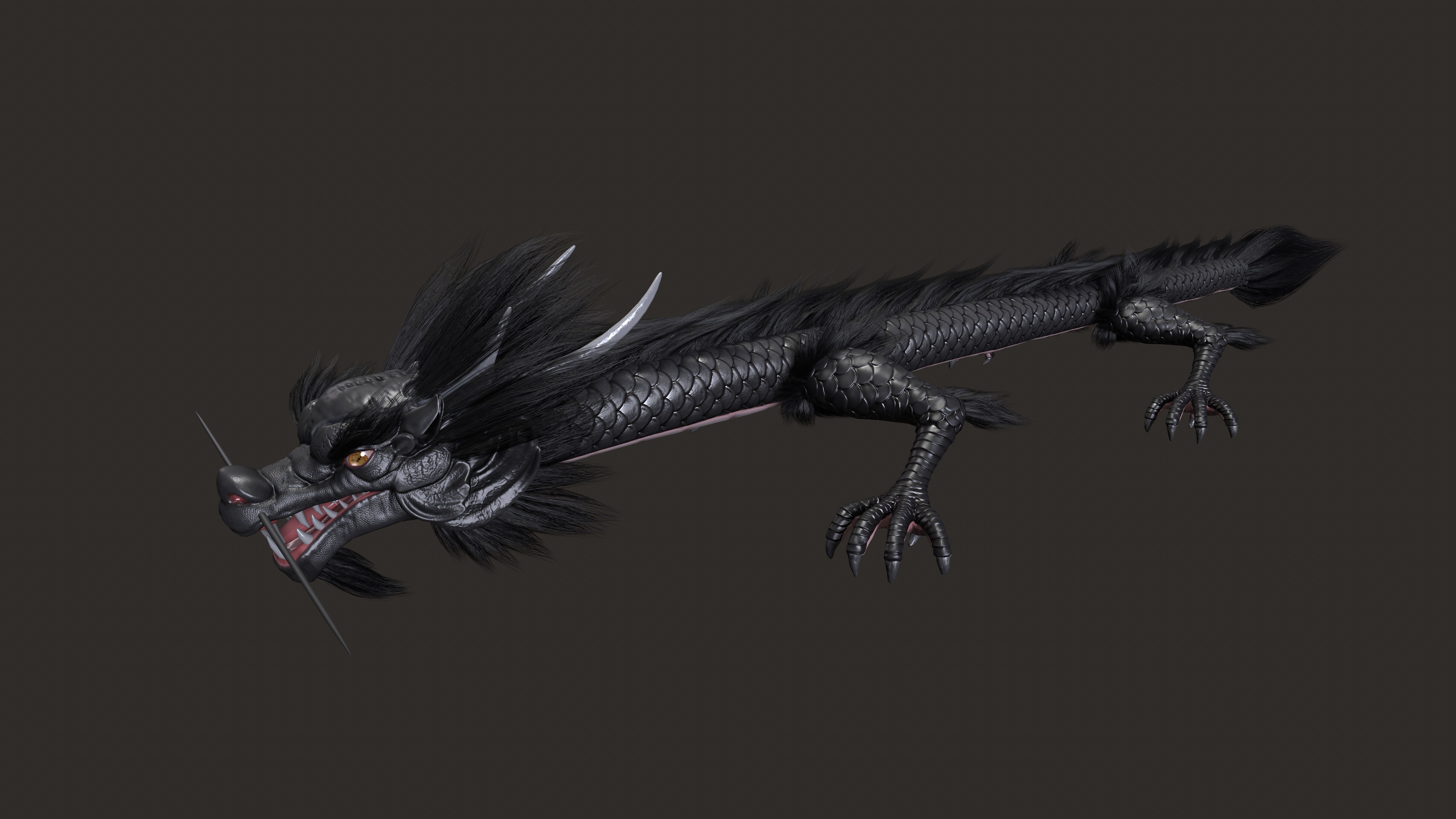 3D model Chinese dragon loong VR / AR / low-poly rigged animated | CGTrader