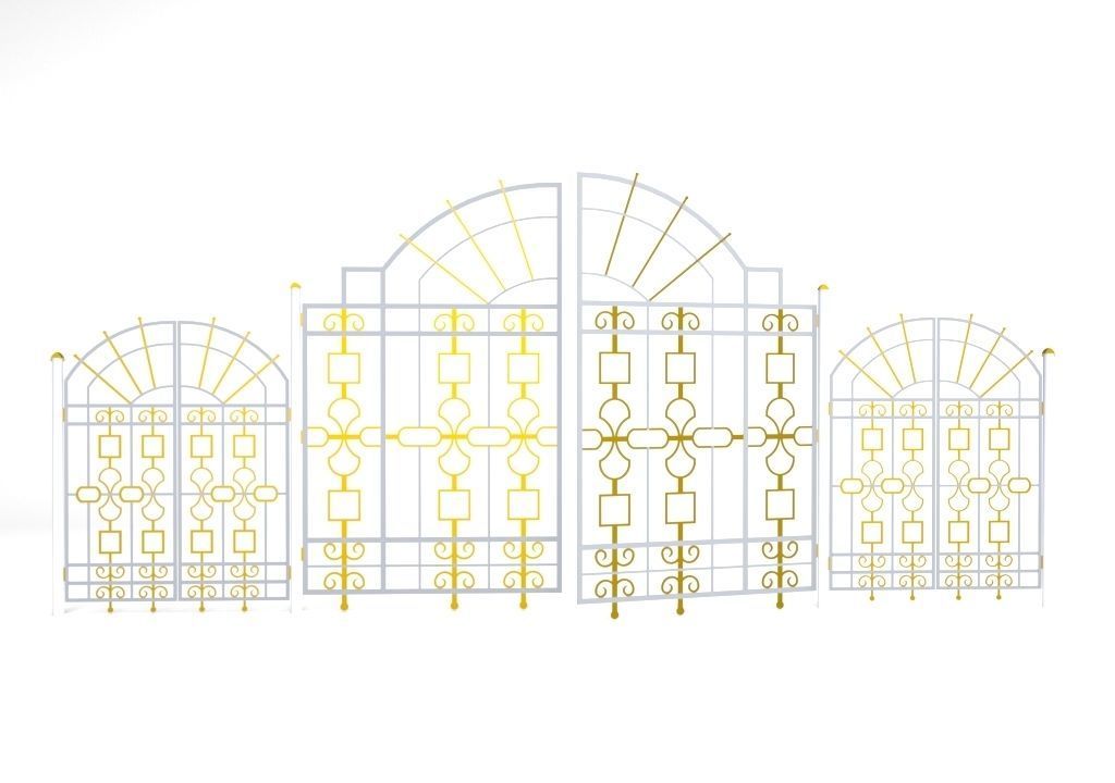 extrior gate 3D model | CGTrader