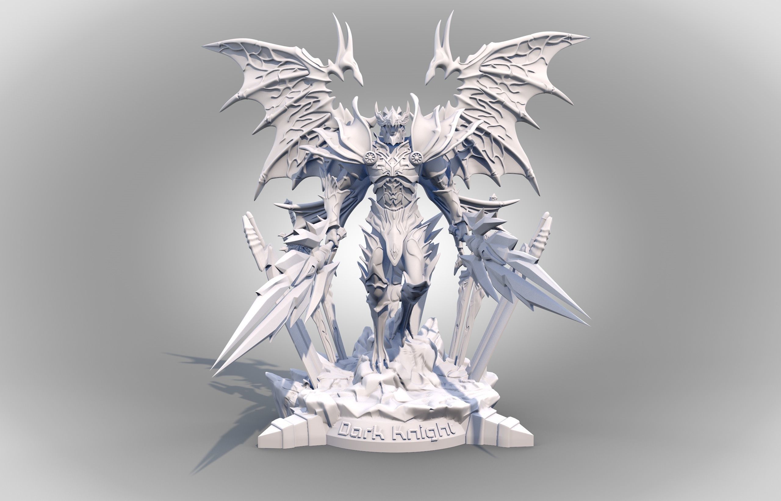 Dark knight Mu-online - red dragon armor set 3D model 3D printable ...