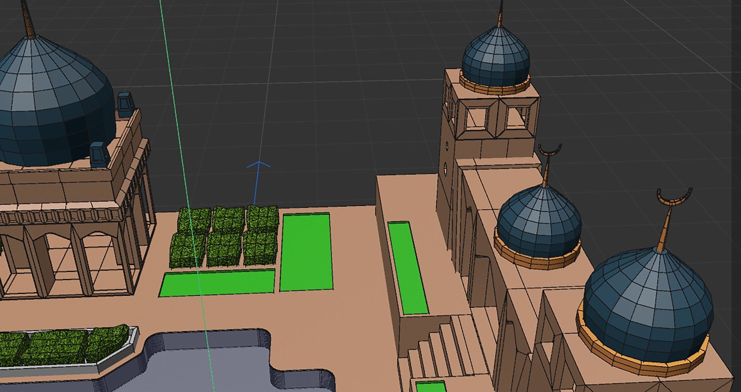 Arabic Eastern Islamic Palace with Masjid 3D model | CGTrader