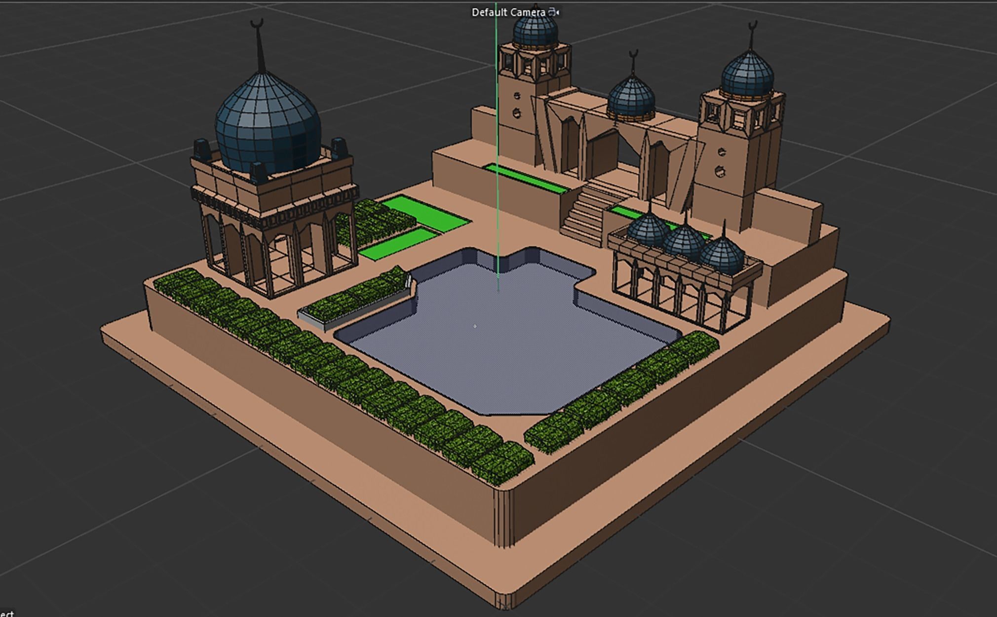 Arabic Eastern Islamic Palace with Masjid 3D model | CGTrader