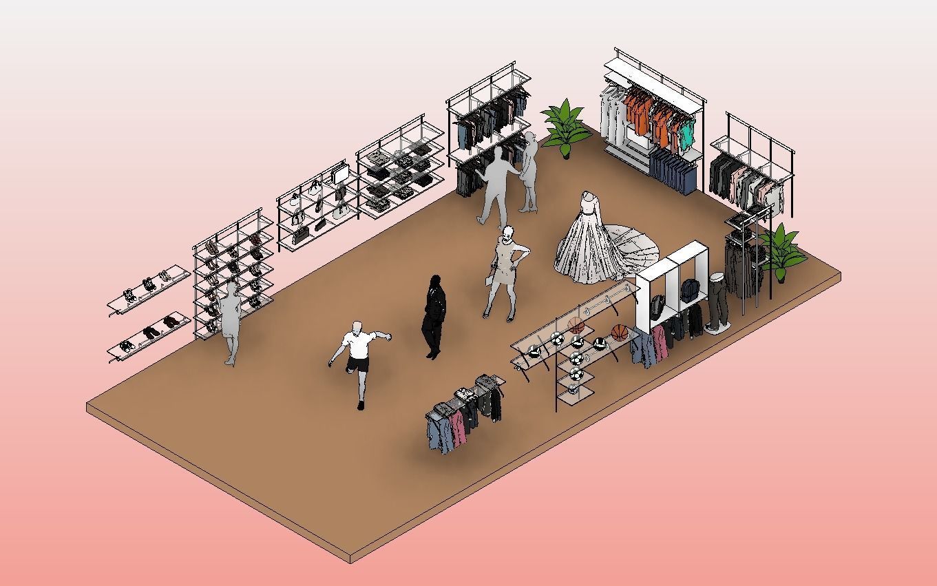 TALLER DE COSTURA REVIT - SEWING WORKSHOP REVIT 3D model | CGTrader