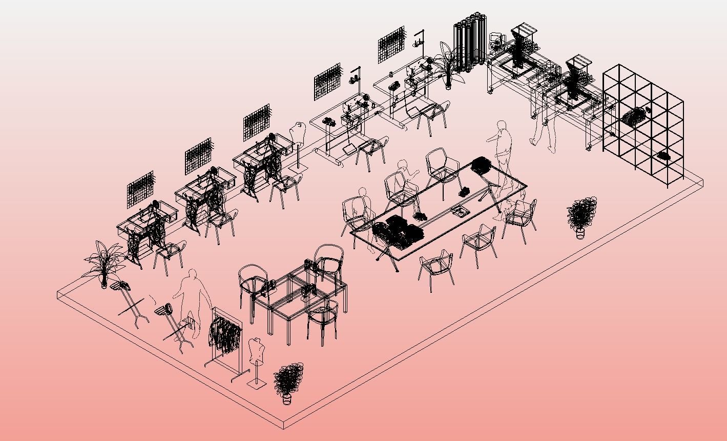 TALLER DE COSTURA REVIT - SEWING WORKSHOP REVIT 3D model | CGTrader