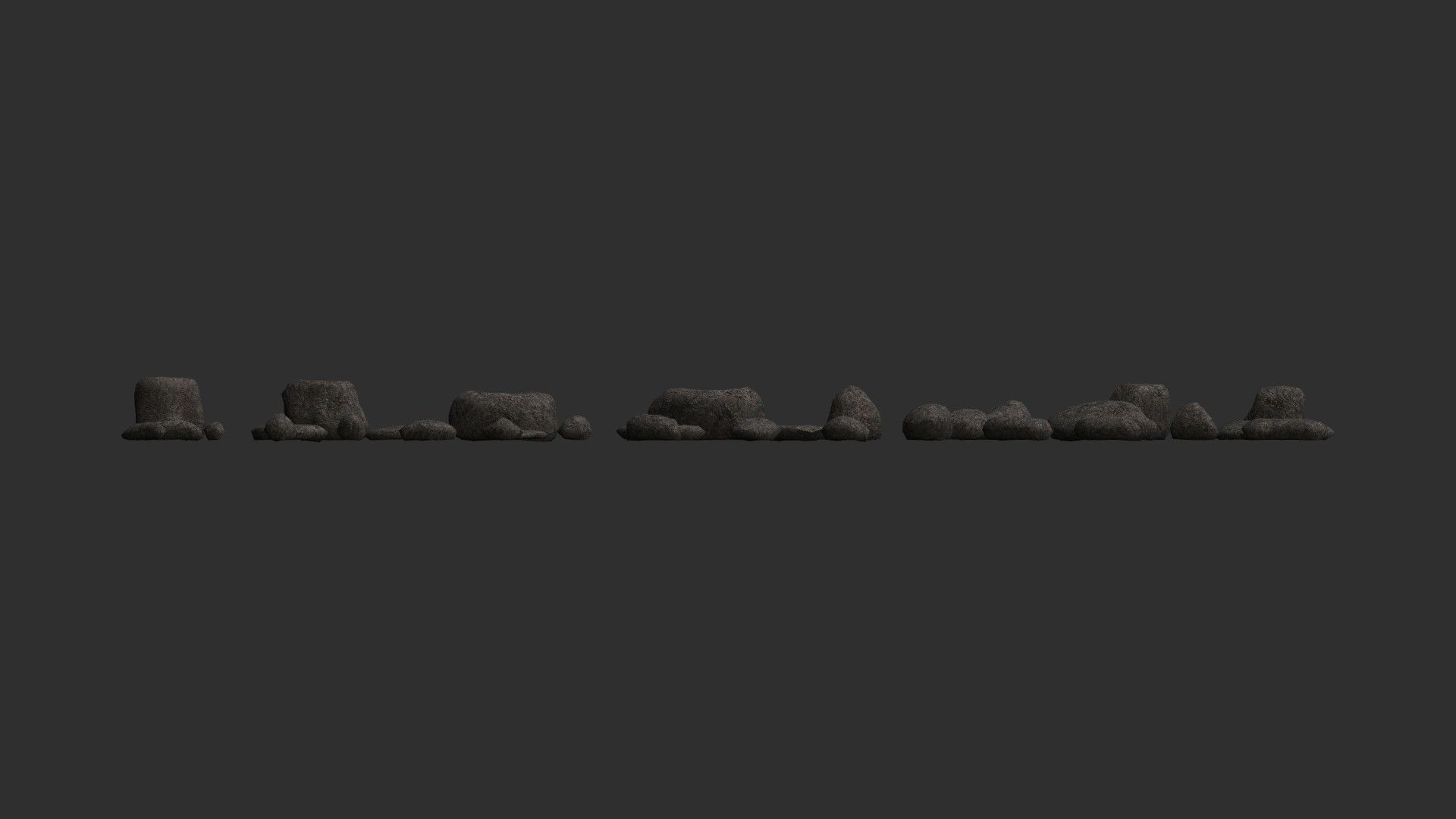 Assorted Rocks - Base free VR / AR / low-poly 3D model | CGTrader
