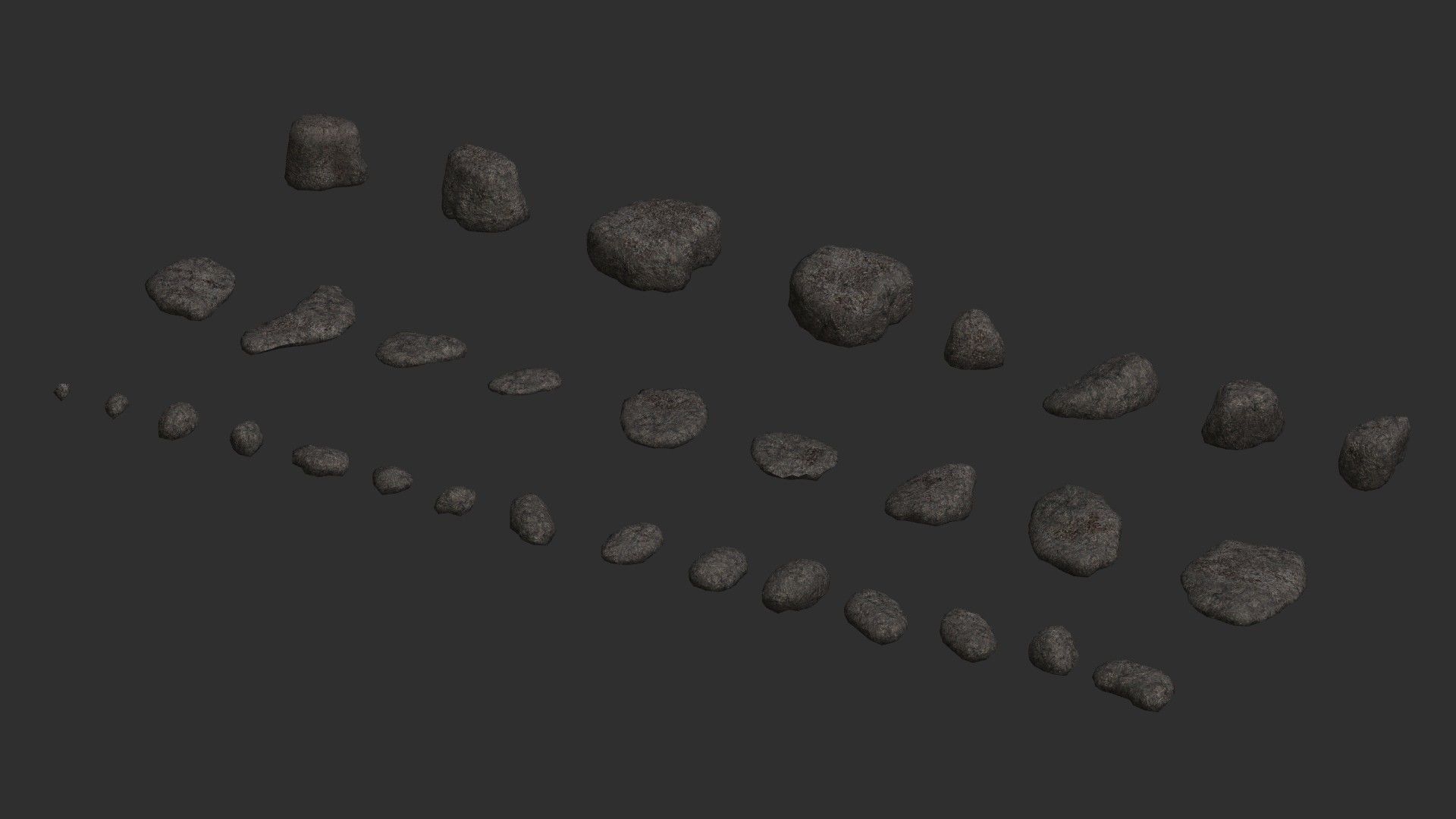 Assorted Rocks - Base free VR / AR / low-poly 3D model | CGTrader