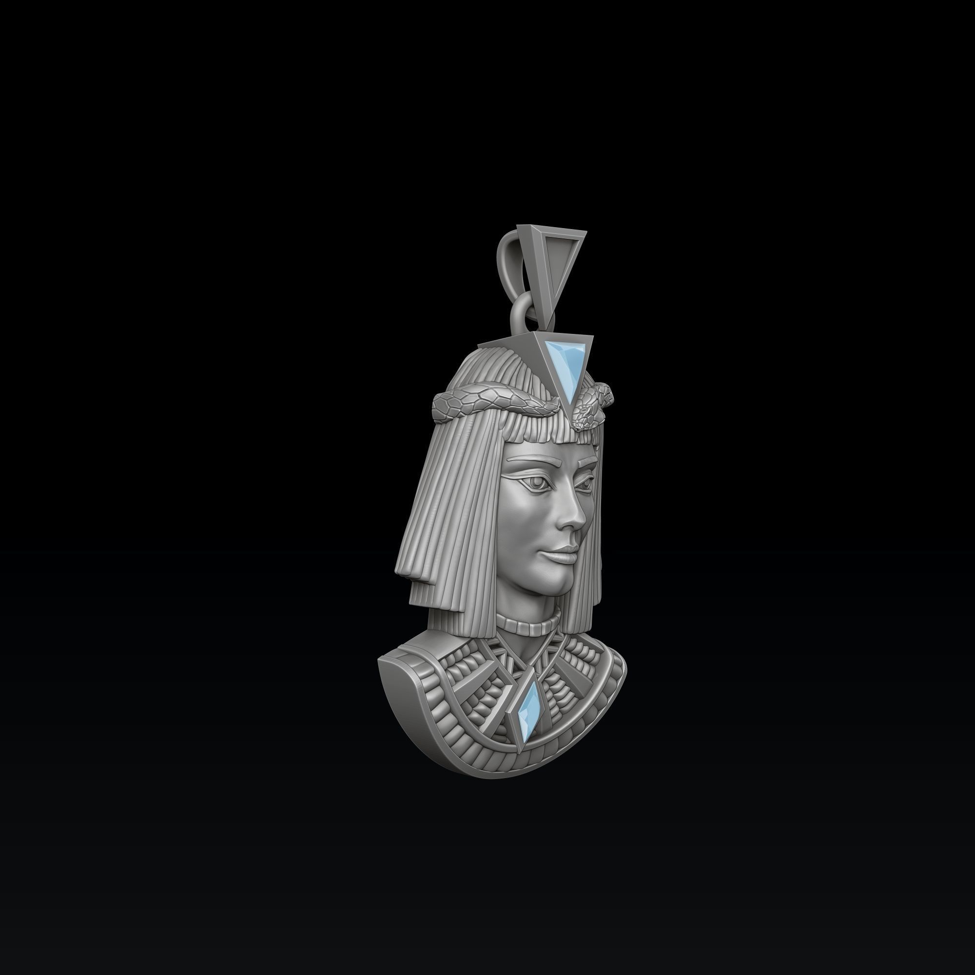 Queen Cleopatra Pendant 3D model 3D printable | CGTrader