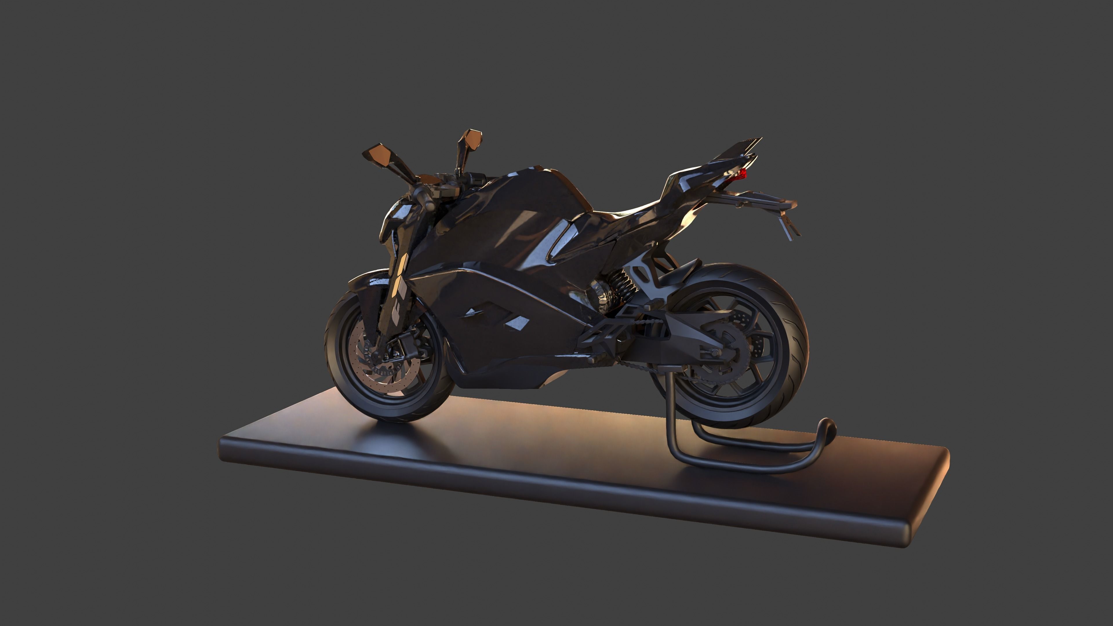 Ultraviolette f77 Dark edition 3d print ready bike 3D model 3D ...