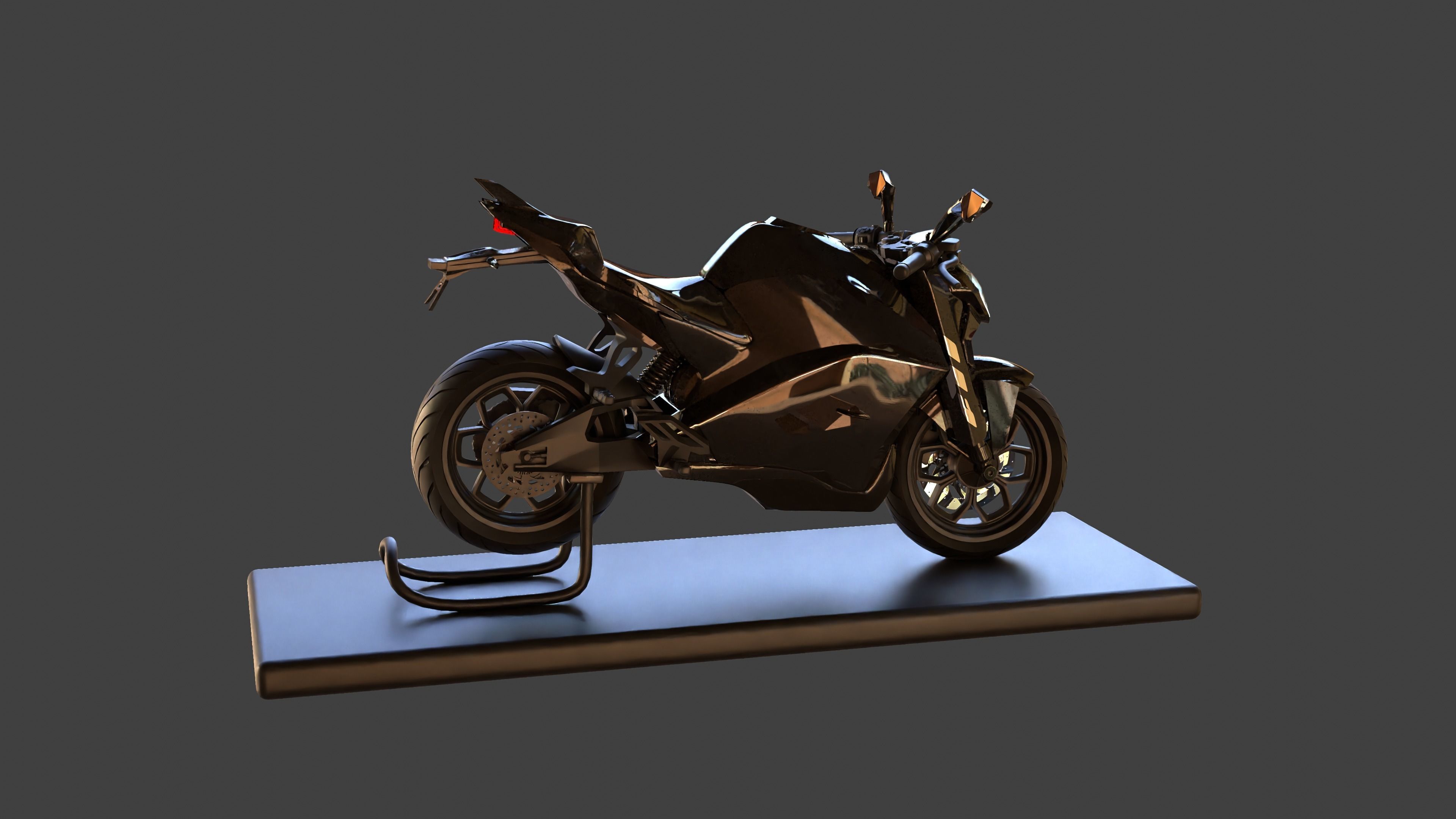 Ultraviolette f77 Dark edition 3d print ready bike 3D model 3D ...