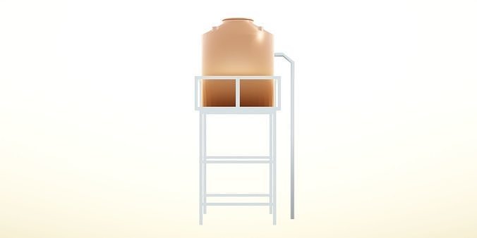 3D model Water Tank VR / AR / low-poly | CGTrader