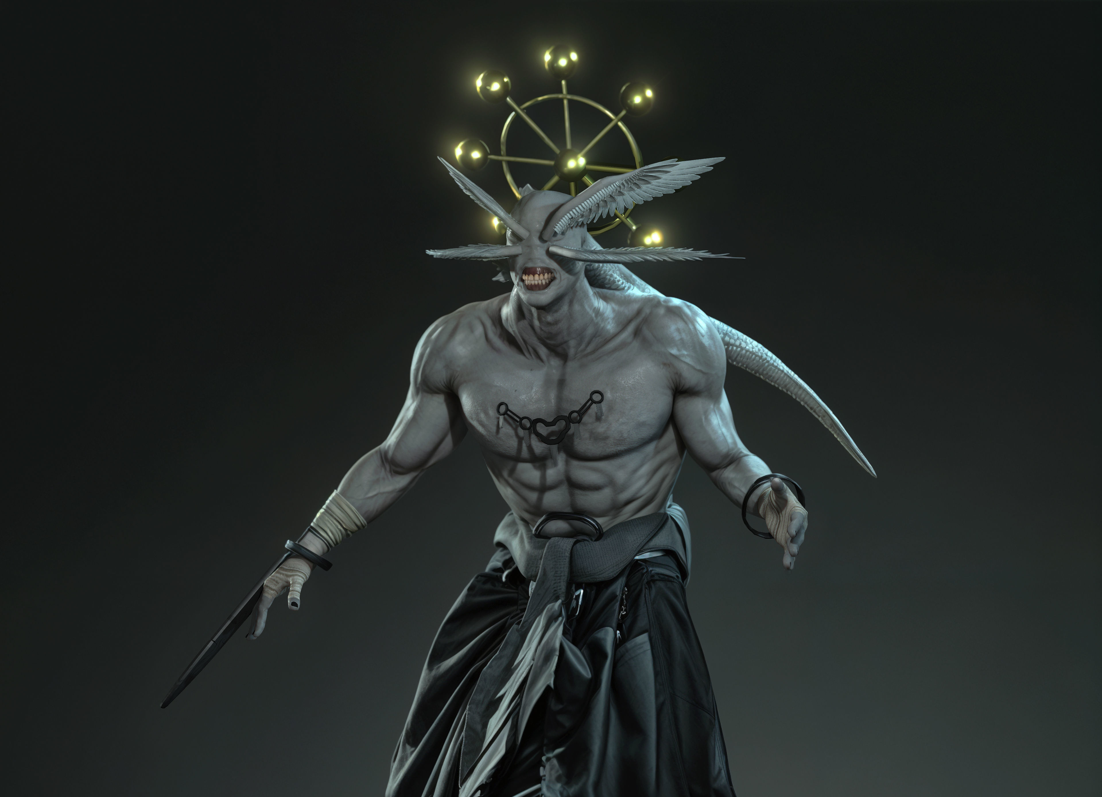 Mahoraga - Jujutsu Kaisen 3D model rigged | CGTrader