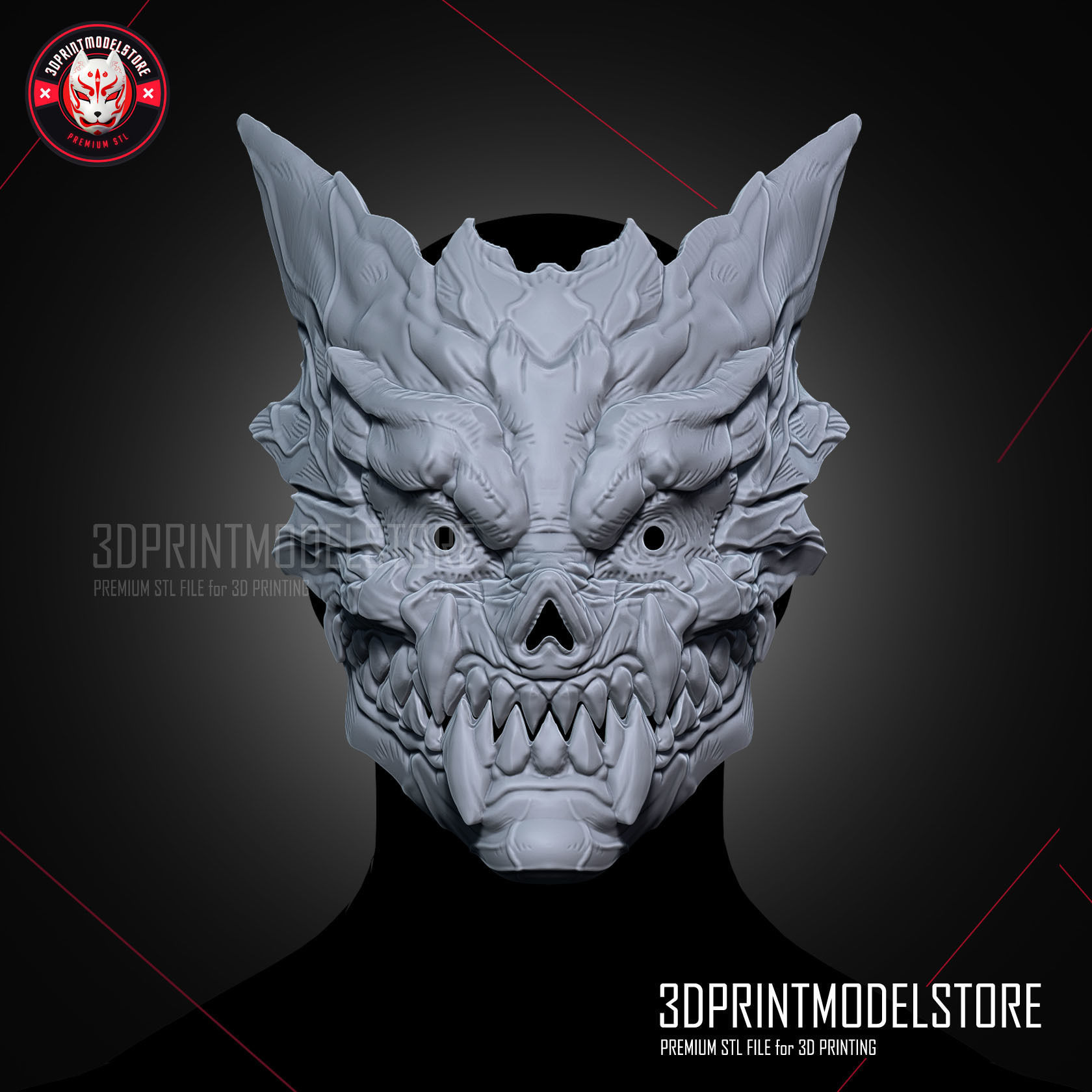 Kaiju No 8 Mask - Hibino Kafka Cosplay 3D model 3D printable | CGTrader