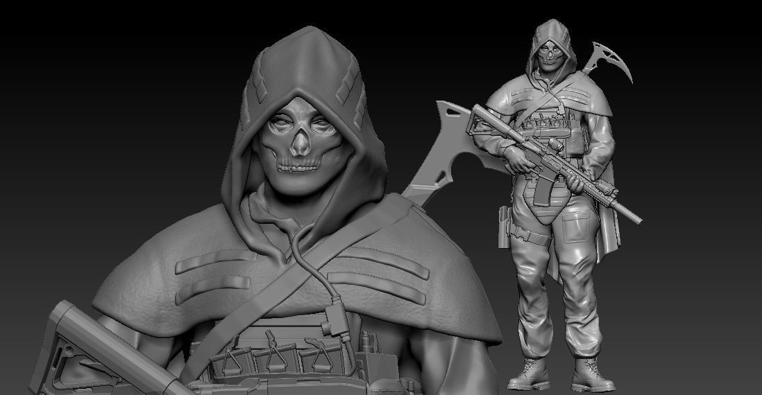 CALL OF DUTY - GHOST SOLDIER - 3D PRINT 3D model 3D printable | CGTrader
