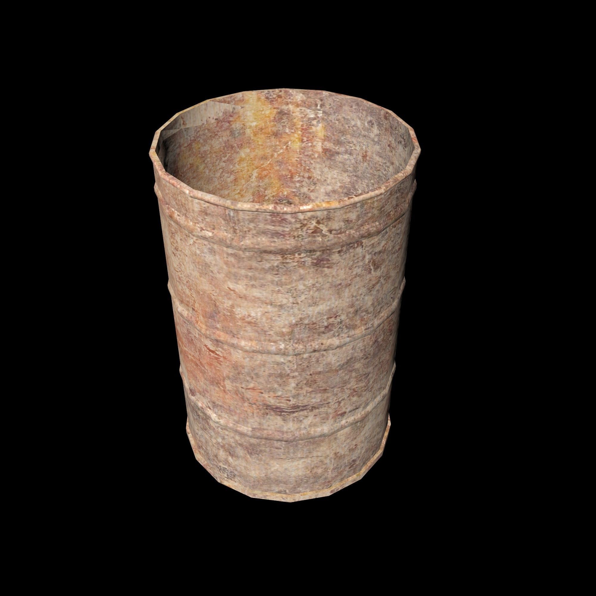 3D model Metal barrel old PBR texture VR / AR / low-poly | CGTrader