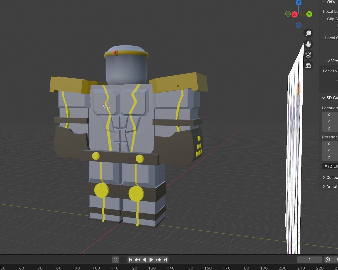 Low quality Roblox Star Platinum free 3D model | CGTrader