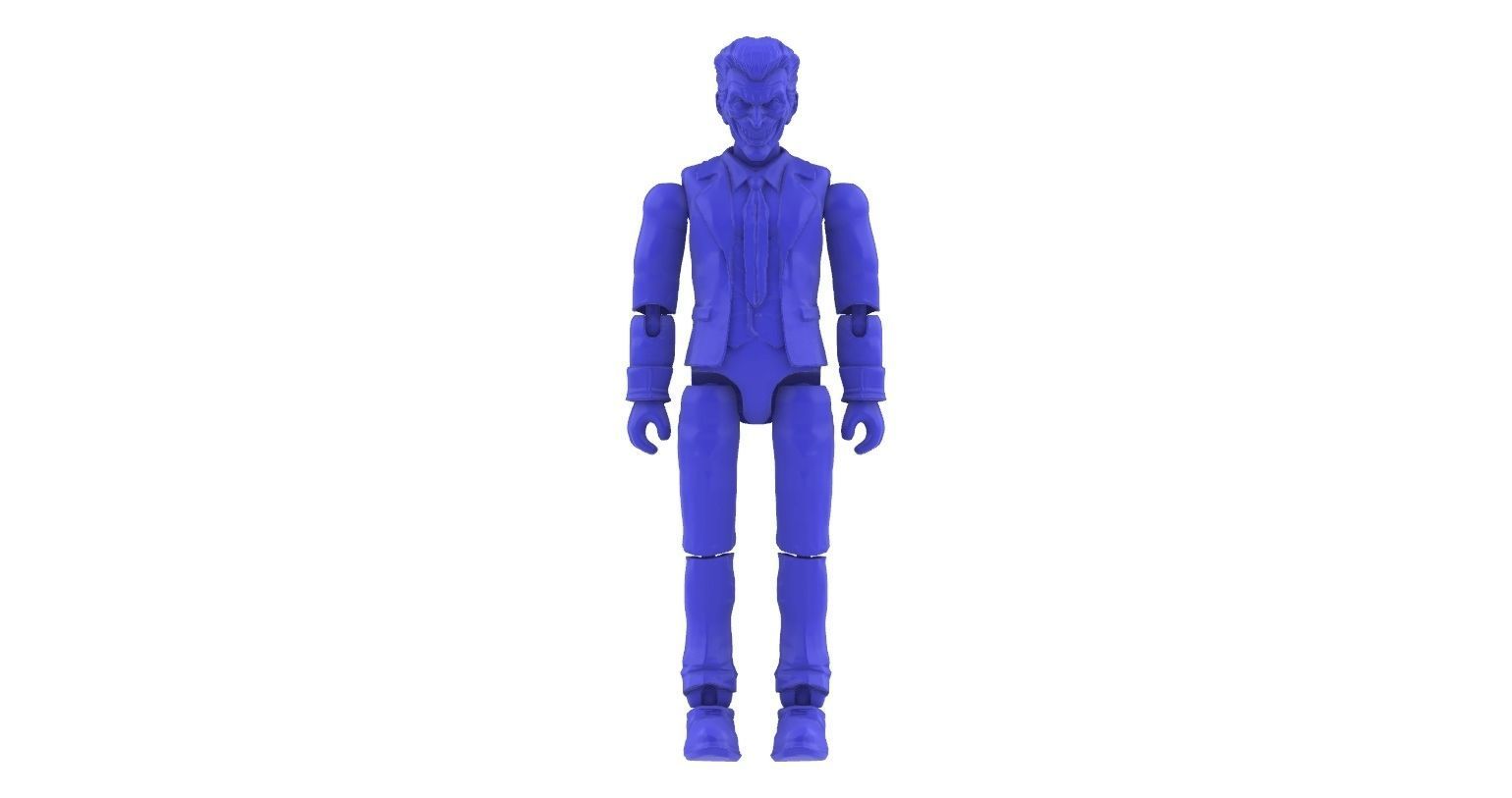 Joker - ARTICULATED POSEABLE ACTION FIGURE 100mm 3D model 3D printable ...