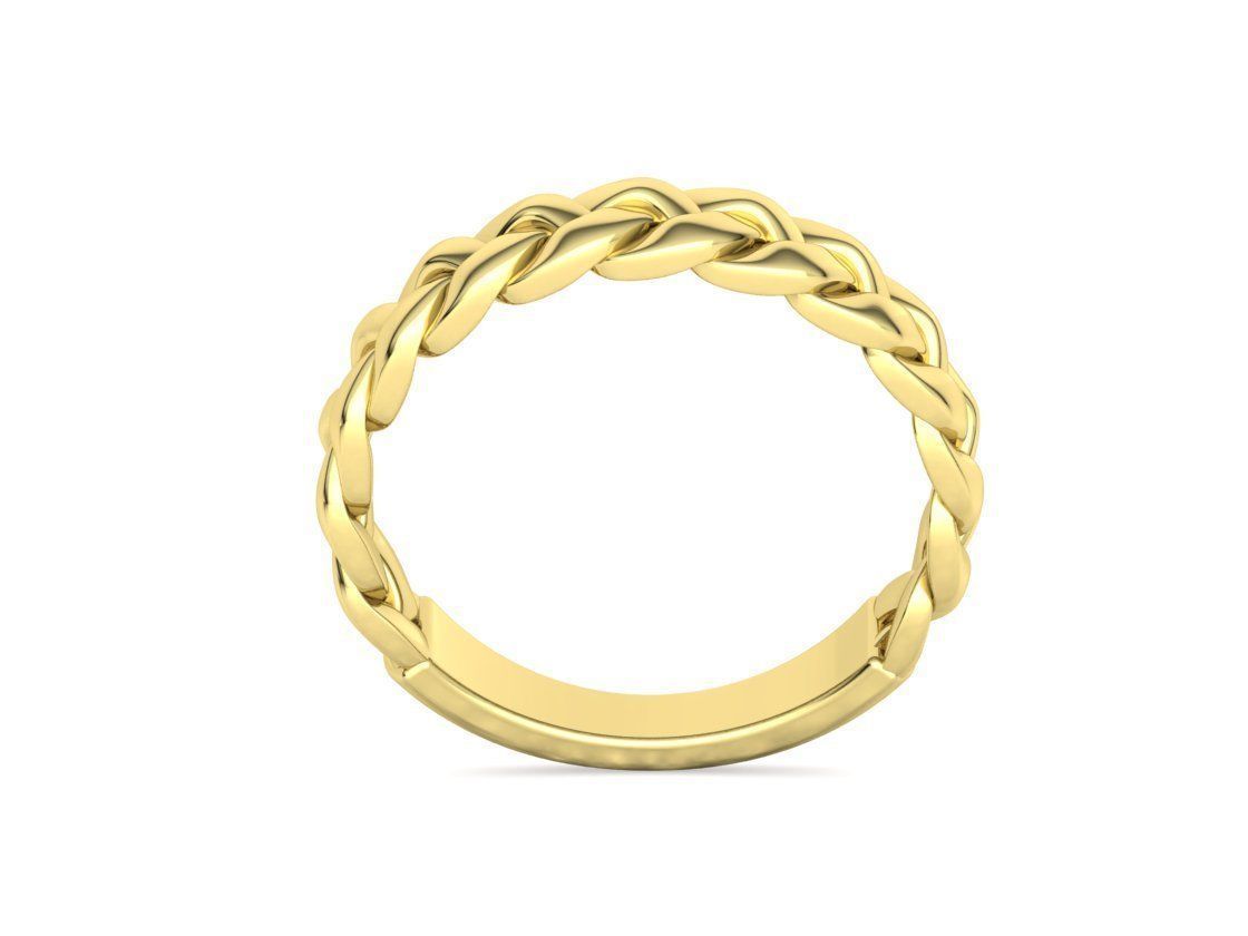 Braided ring Woven ring 4mm Wide Half Eternity 3d model 3D model 3D printable | CGTrader