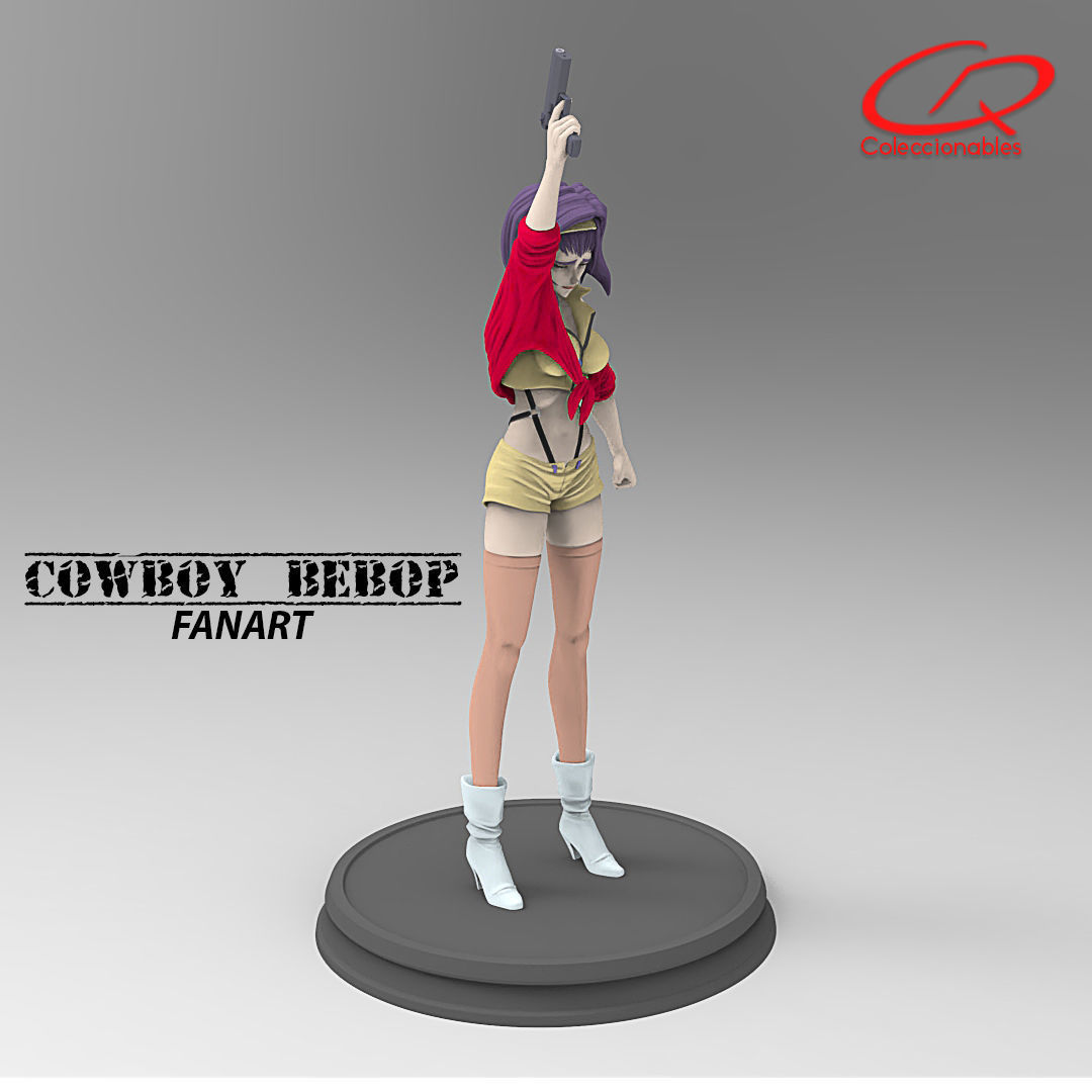 Cowboy Bebop Vol 2 - Faye Full figure 3D model 3D printable | CGTrader