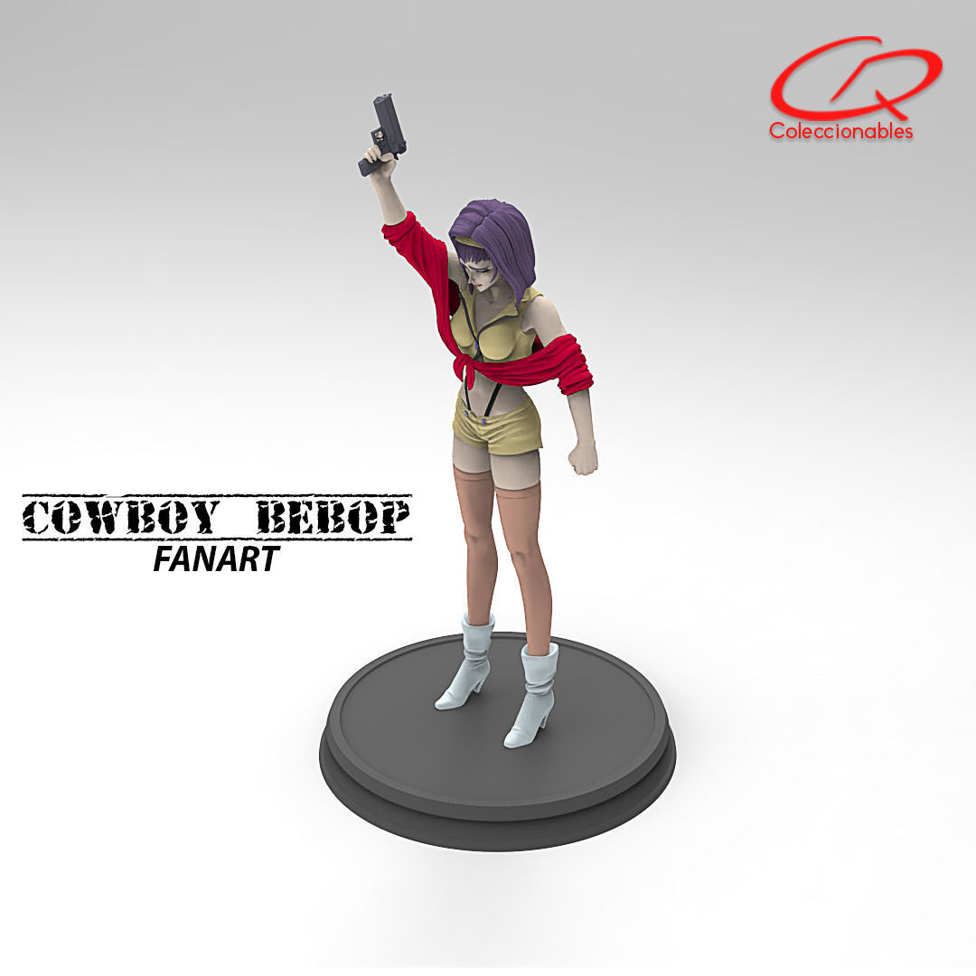 Cowboy Bebop Vol 2 - Faye Full figure 3D model 3D printable | CGTrader