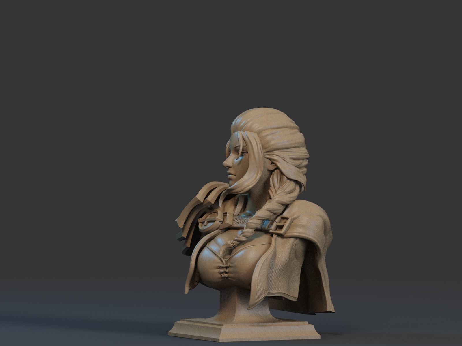 Jaina Proudmoore Bust 3D Print 3D model 3D printable | CGTrader