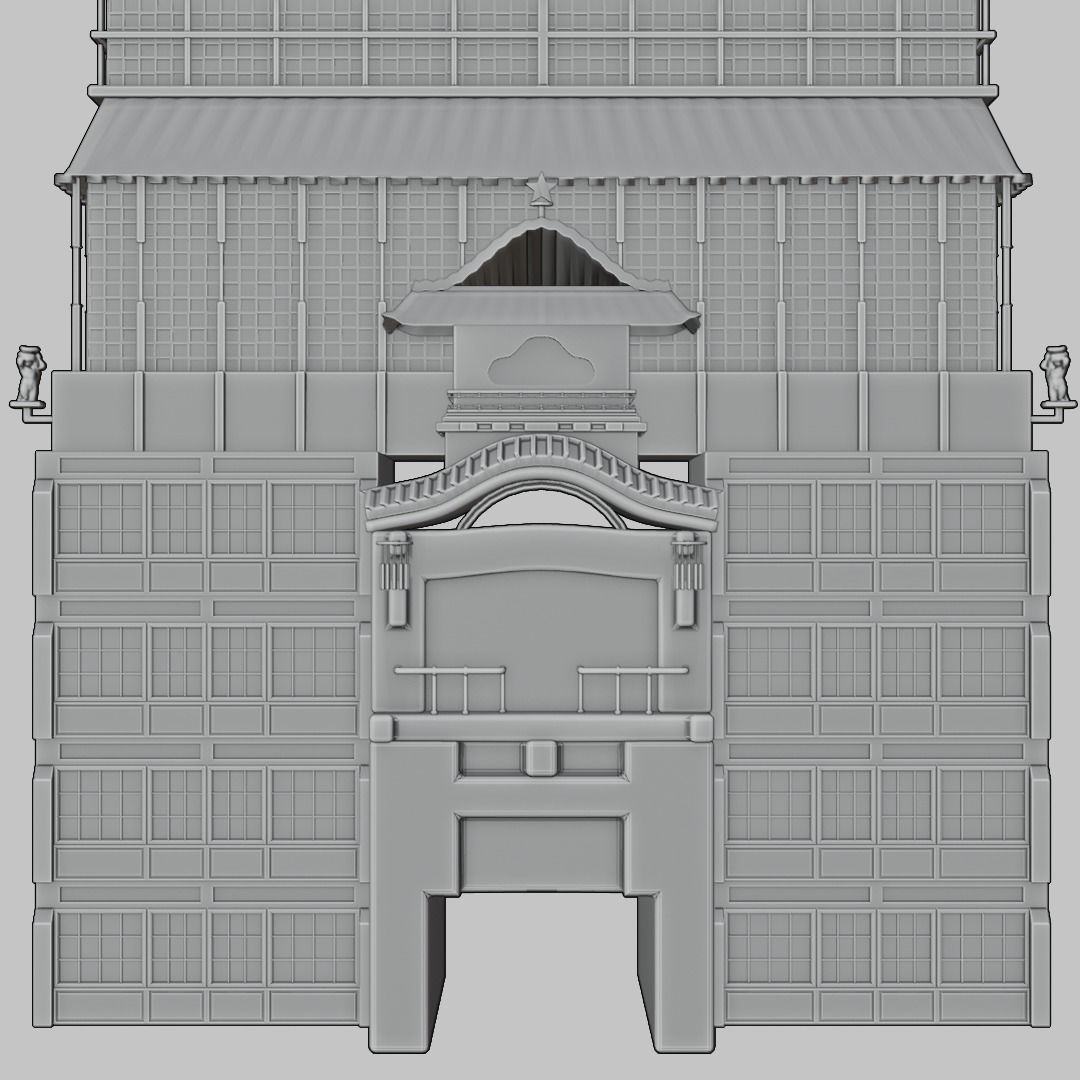 Japanese Martial Arts Dojo Exterior 3D model | CGTrader