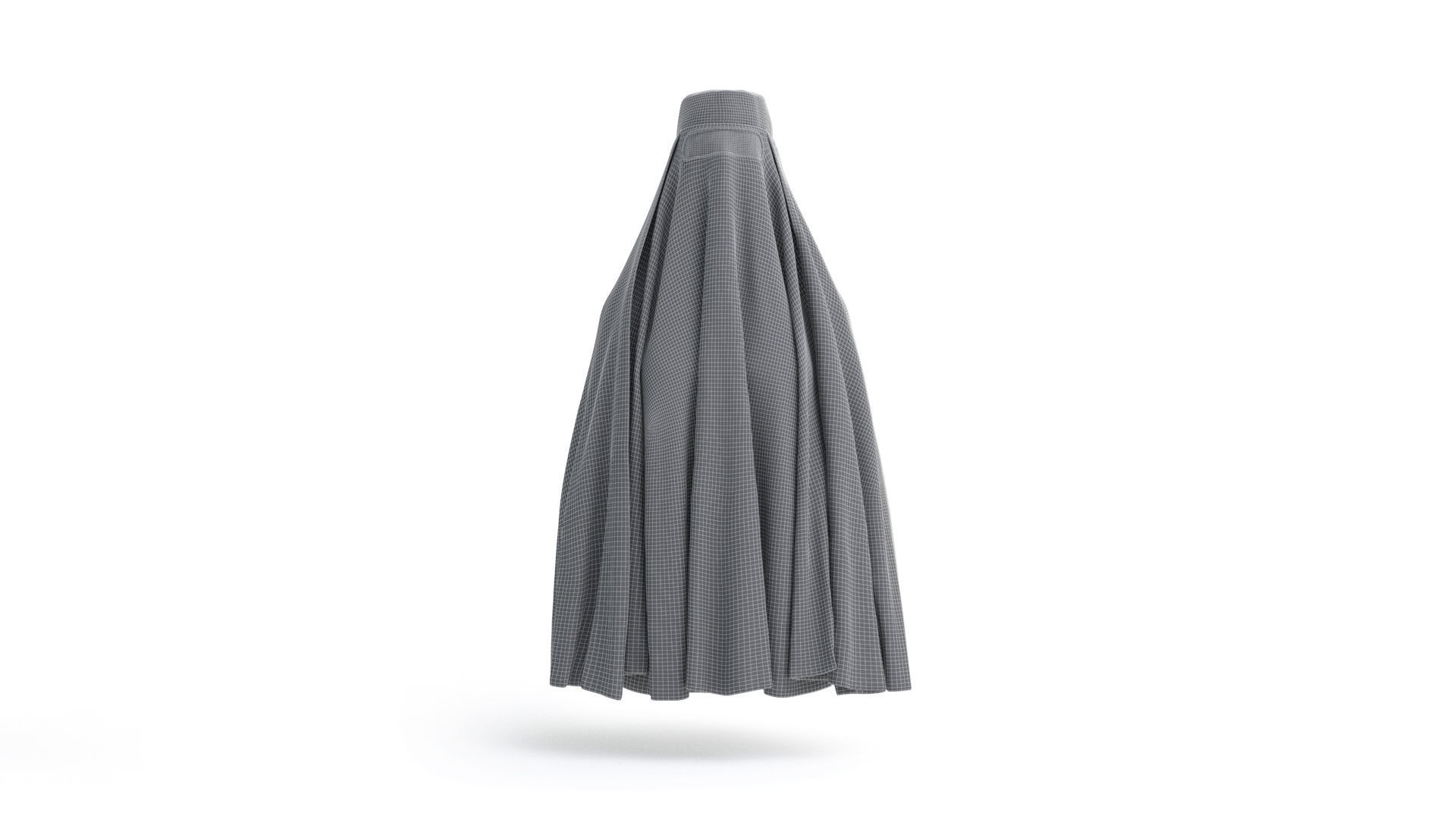 White Burqa - muslim traditional woman outer hijab 3D model | CGTrader