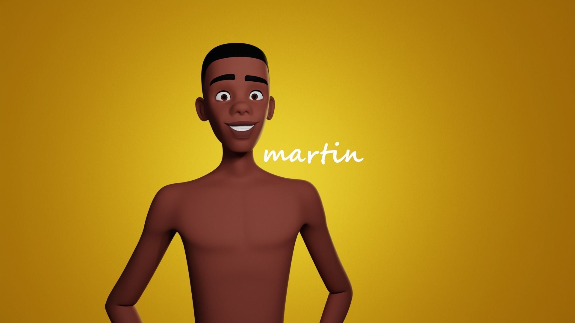 Martin cartoon male teen teen character 3D model | CGTrader