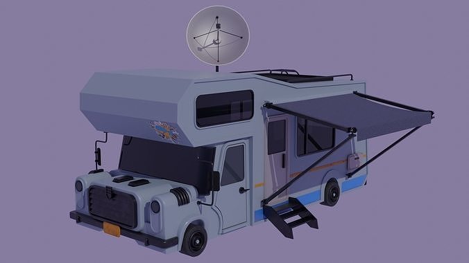 Camper Van Made With Blender 3D model | CGTrader