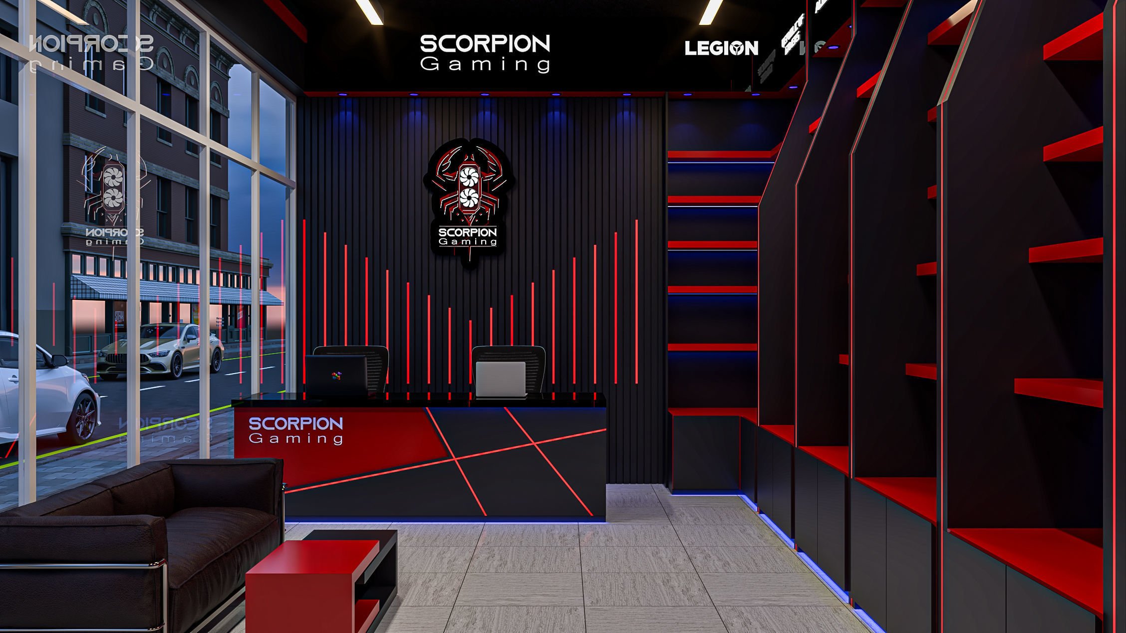 pc gaming store 3D model | CGTrader