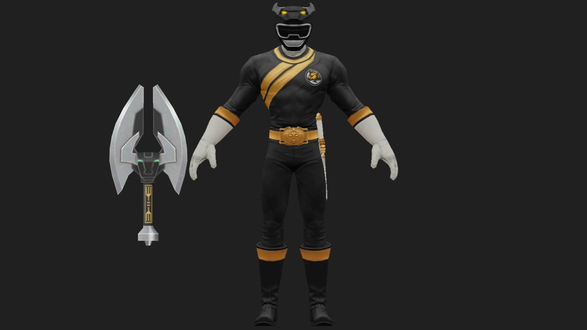 3D model Black Ranger 98 VR / AR / low-poly | CGTrader