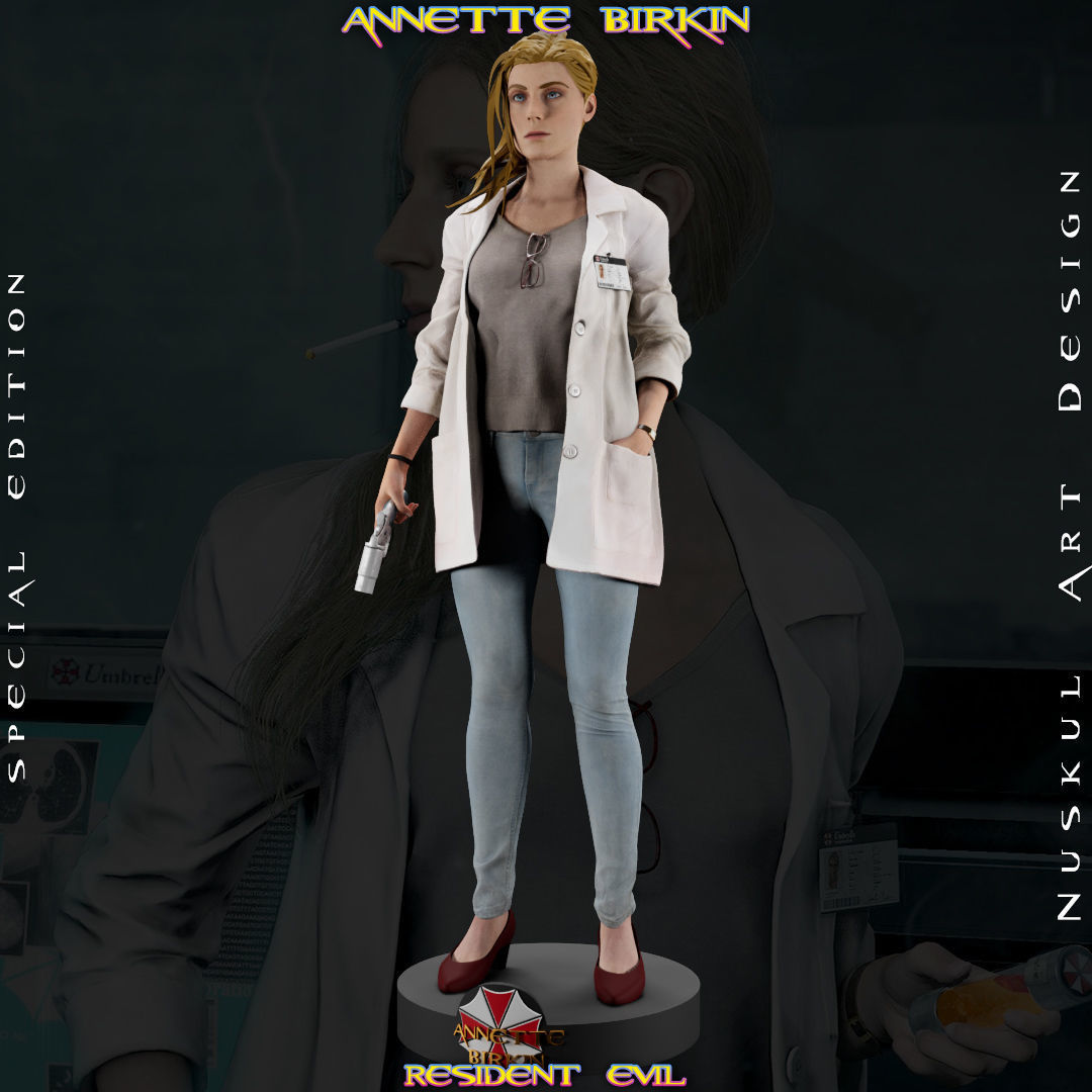 Annette Birkin - Resident Evil - Collectible Rare Model 3D model 3D ...