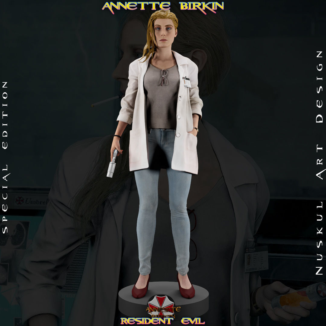 Annette Birkin - Resident Evil - Collectible Rare Model 3D model 3D ...