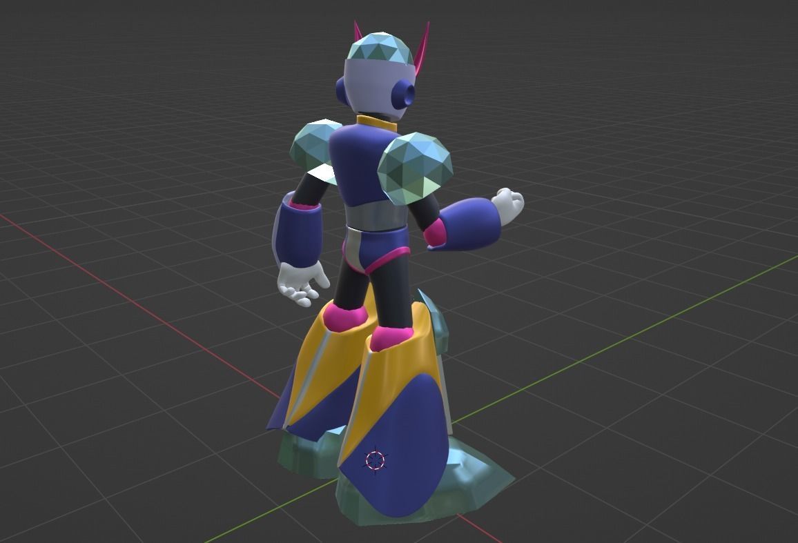 Freezeman - Megaman 3D model rigged | CGTrader