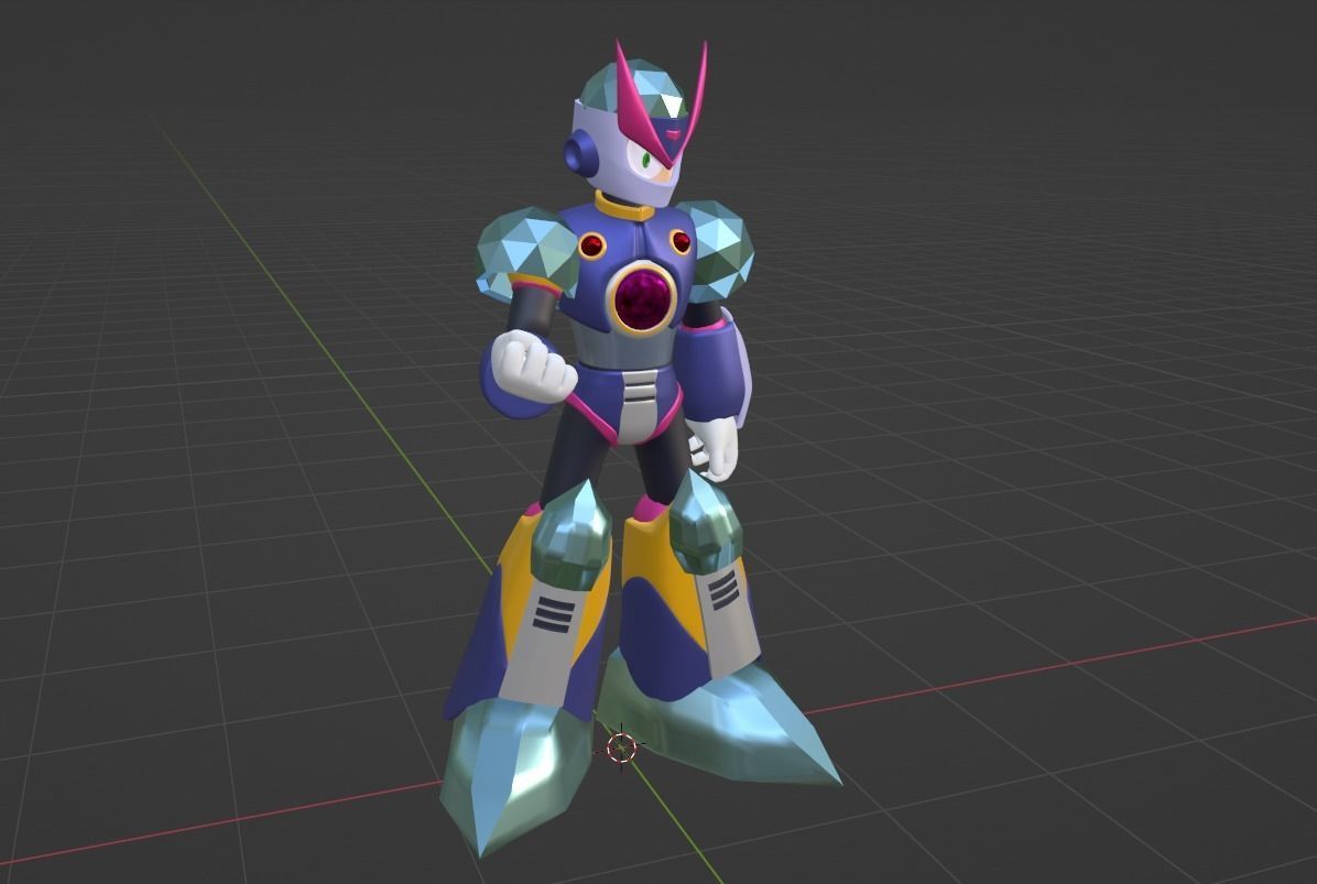 Freezeman - Megaman 3D model rigged | CGTrader