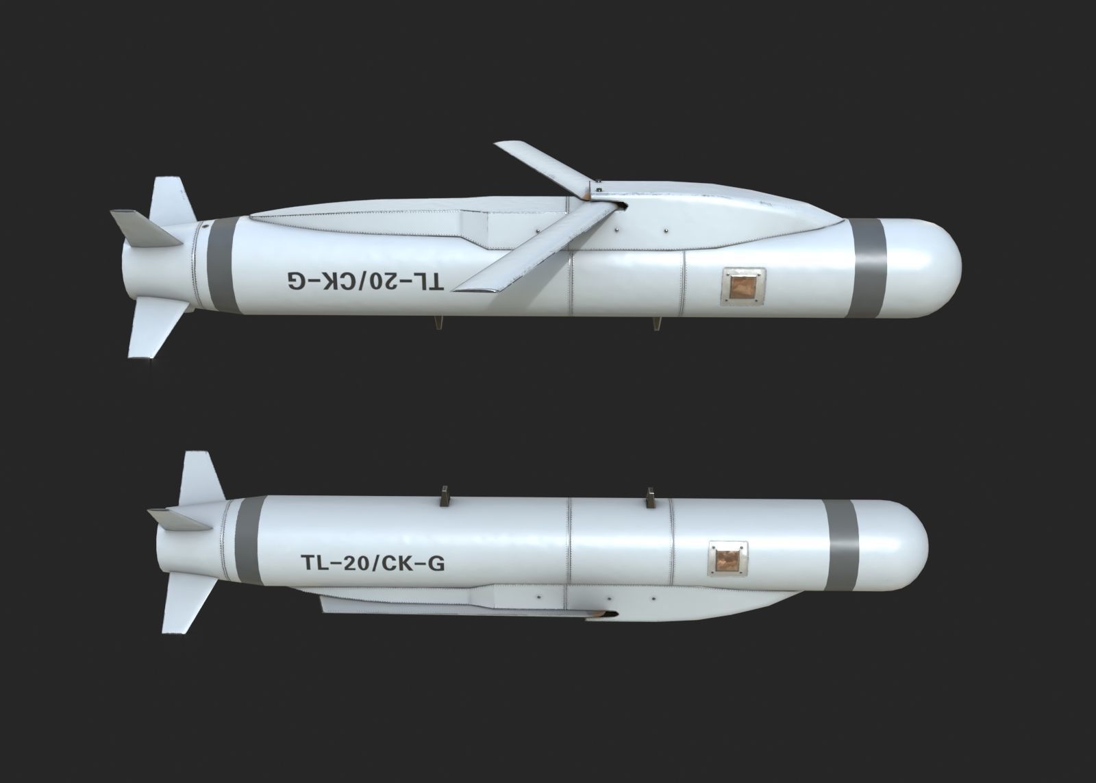 3D model TL-20 TL20 glide bomb VR / AR / low-poly | CGTrader