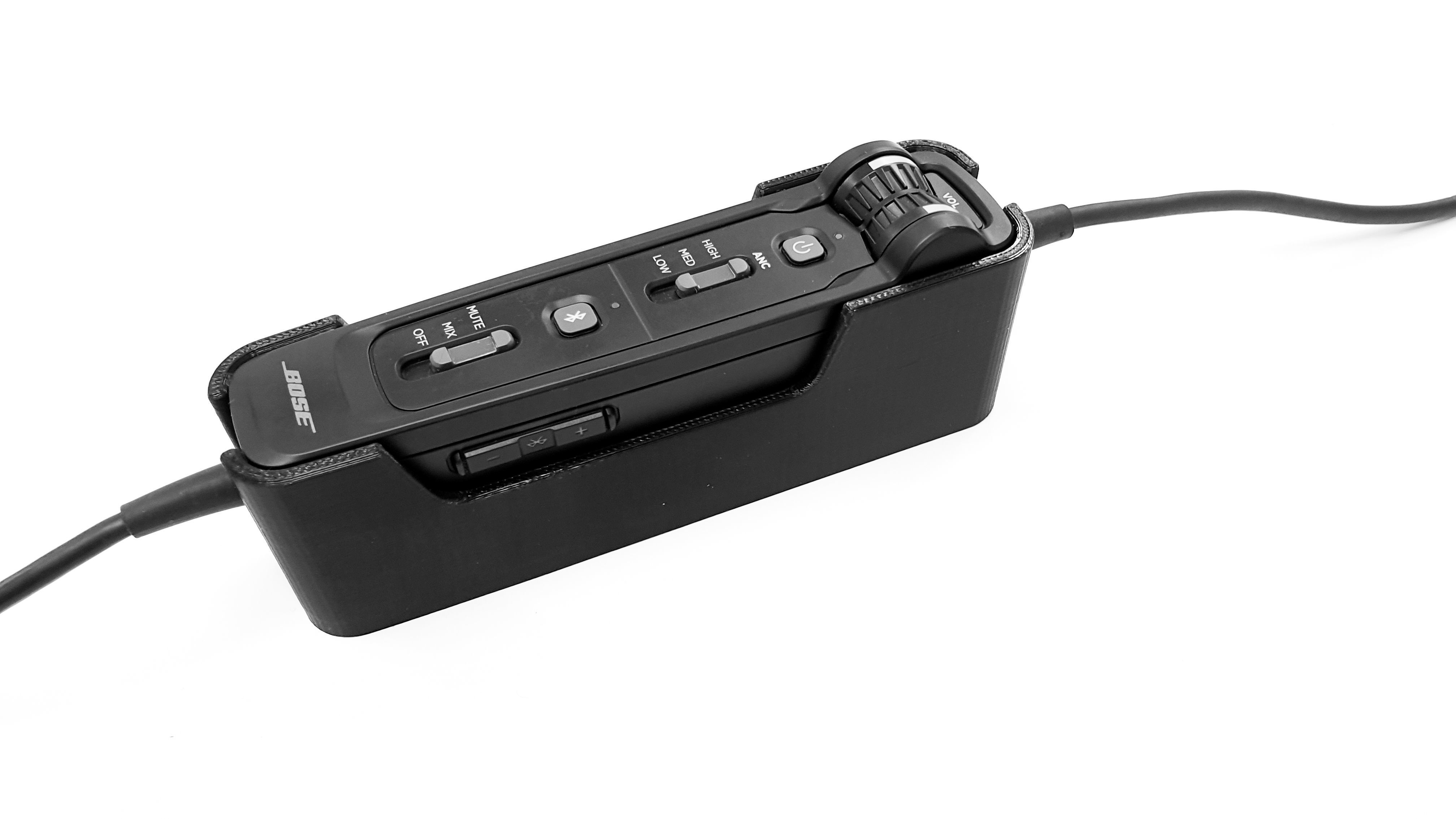 Bose A30 Aviation Headset Controller Mount 3D model 3D printable | CGTrader