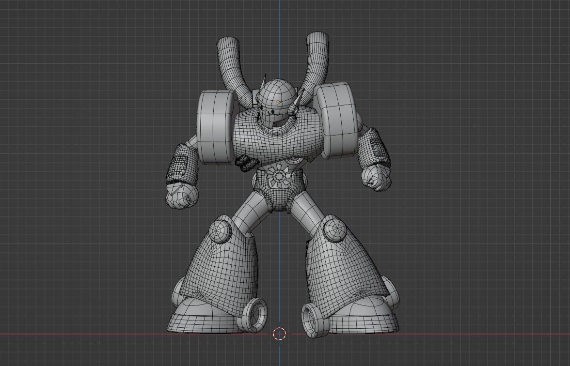 Turboman - Megaman 3D model rigged | CGTrader