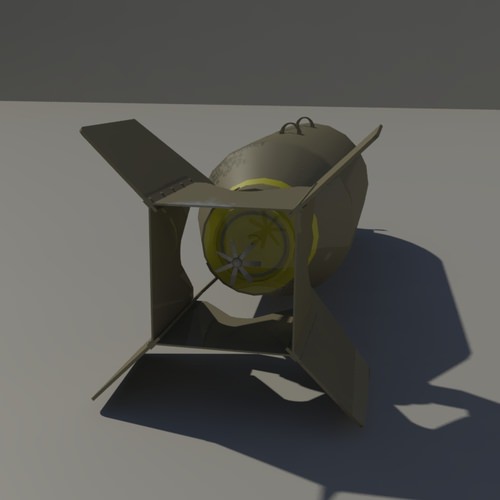 AN-M64 500lb General Purpose Bomb 3D Model .ma .mb - CGTrader.com