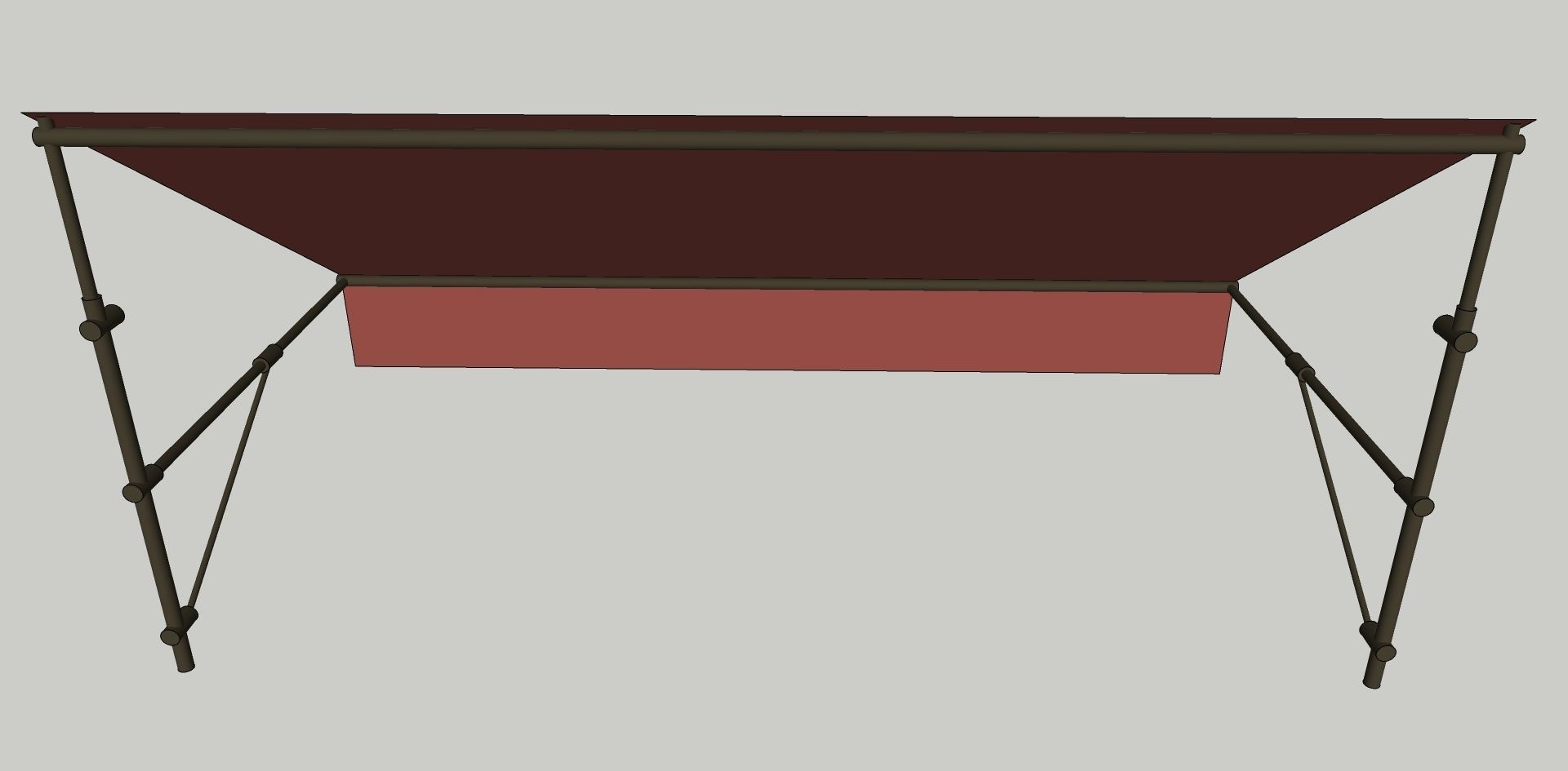 simple sun shade sketchup model 3D model | CGTrader