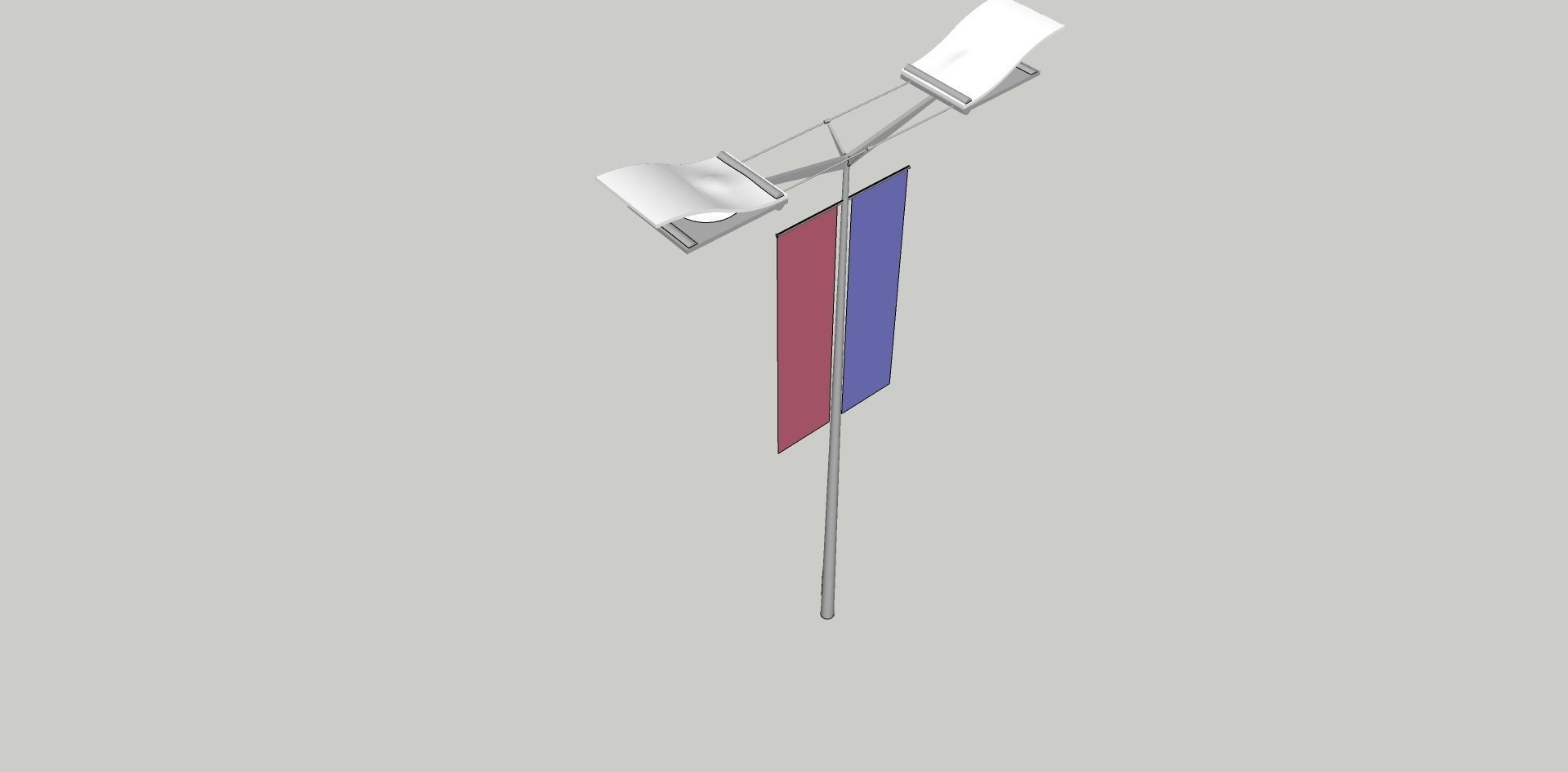 street pole sketchup fbx model 3D model | CGTrader