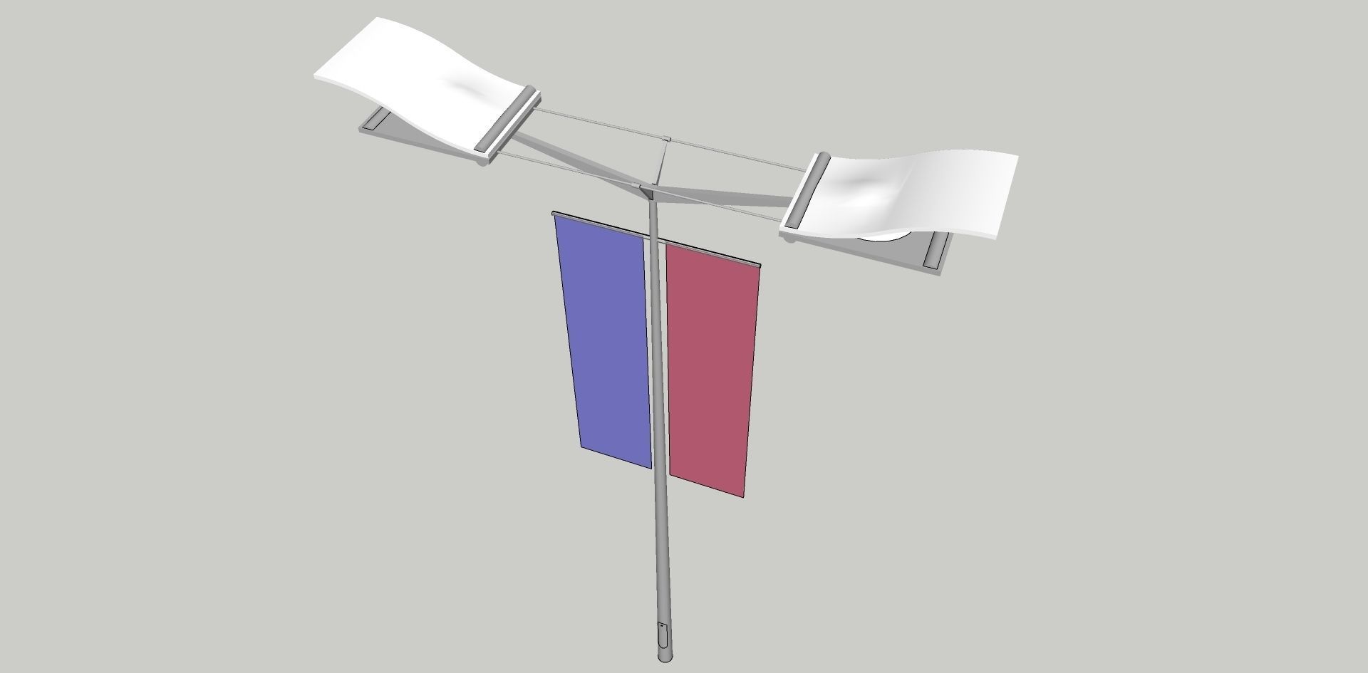 street pole sketchup fbx model 3D model | CGTrader