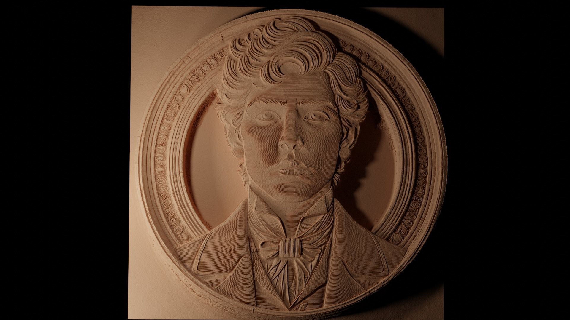 Charles Dickens CNC 3d Print High Relief Sand Casting 3D model 3D ...