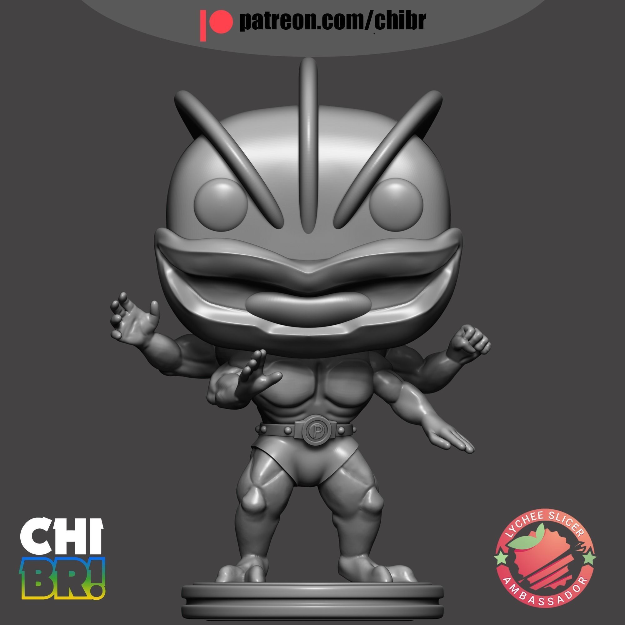 MACHAMP - POKEMON - FUNKO 3D model 3D printable | CGTrader