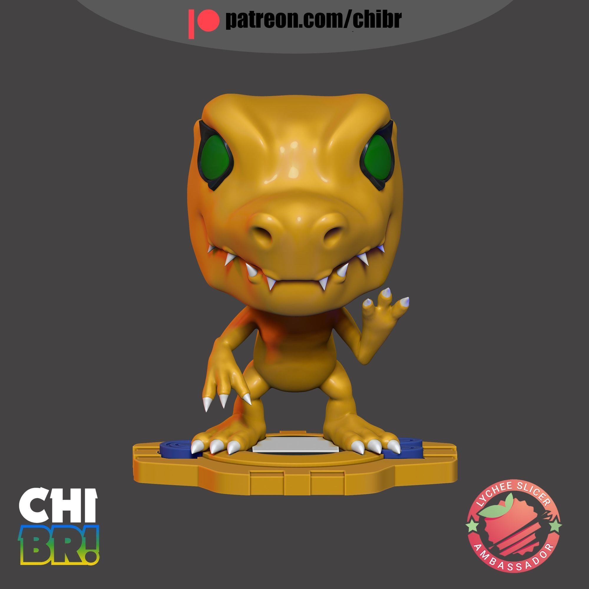 AGUMON - DIGIMON - FUNKO 3D model 3D printable | CGTrader