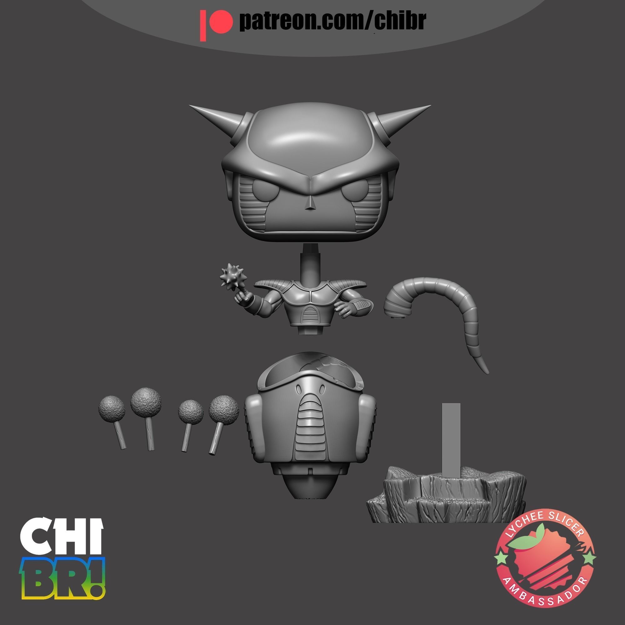 FREEZA FIRST FORM - DRAGON BALL - FUNKO 3D model 3D printable | CGTrader