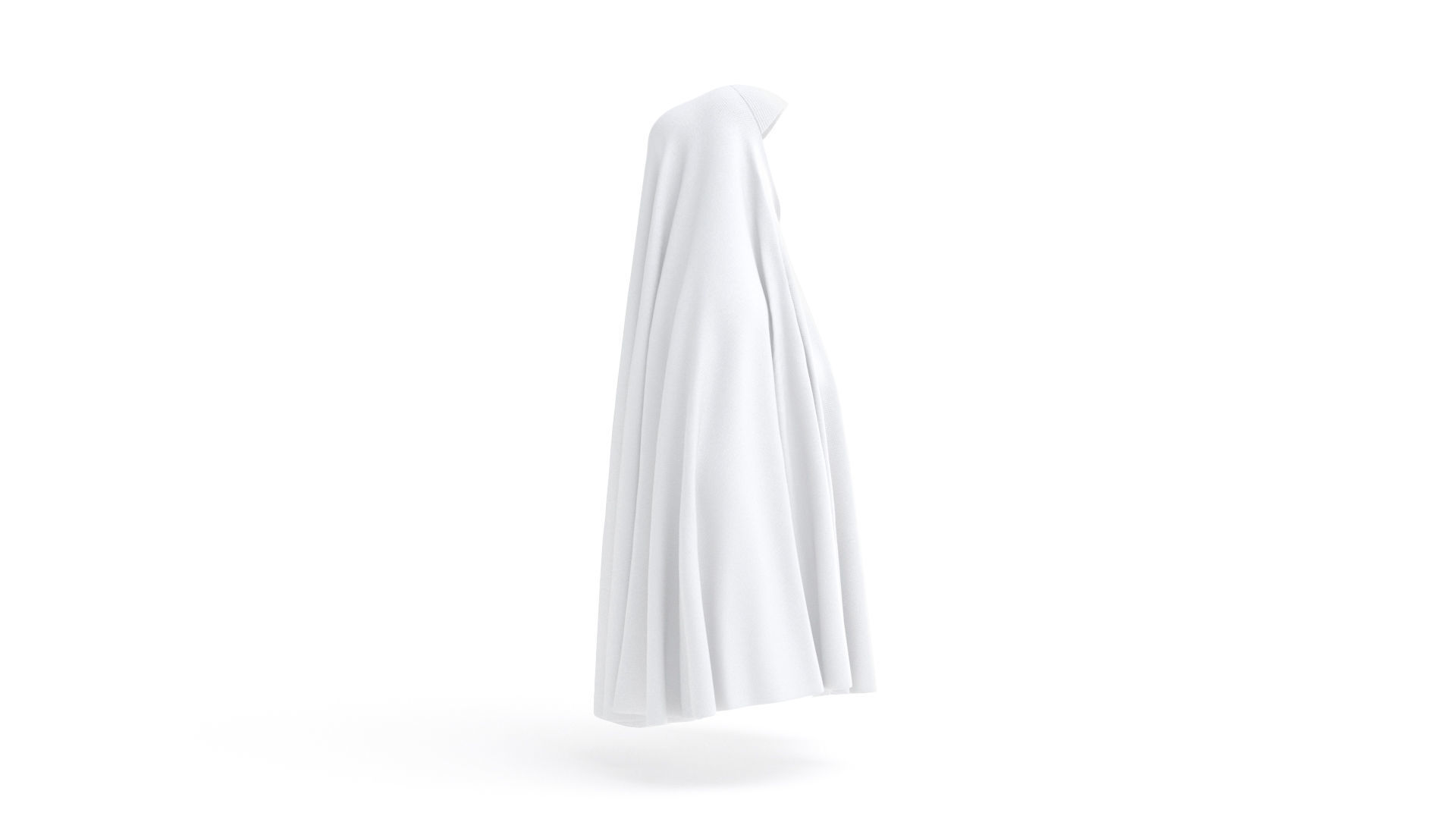 3D model White Chador - muslim traditional woman outer garment VR / AR ...