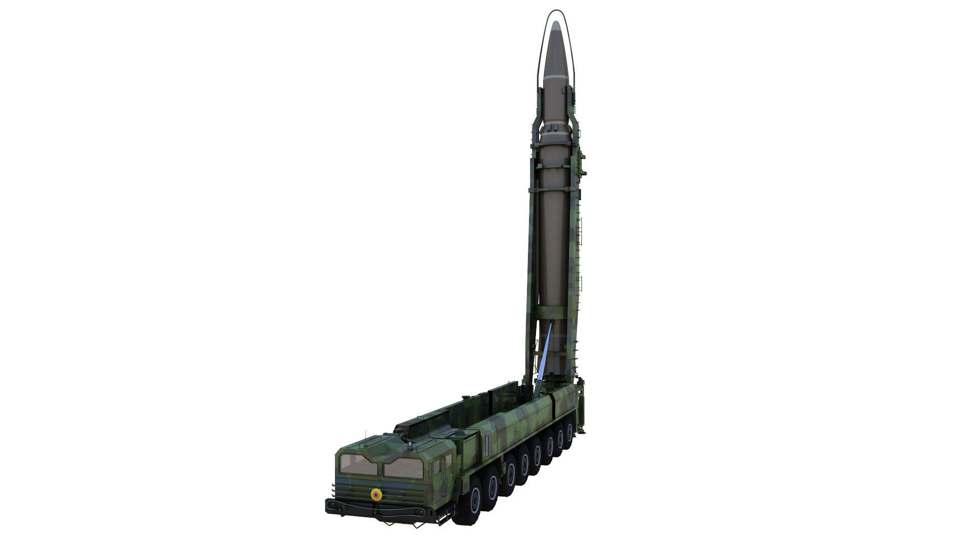 Hwaseong14 Missile launch vehicle 3D model | CGTrader