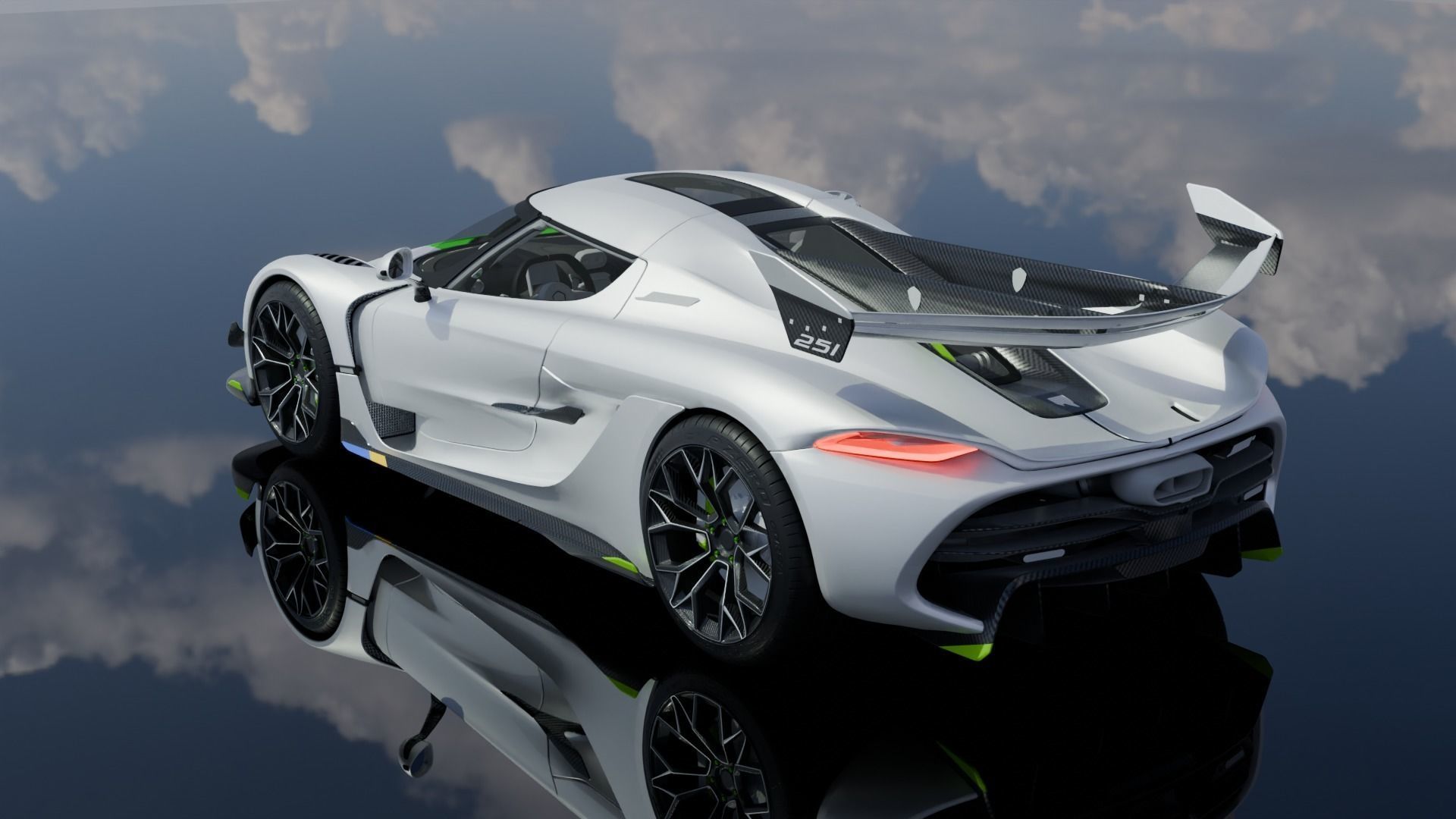 Koenigsegg Jesko free 3D model rigged | CGTrader