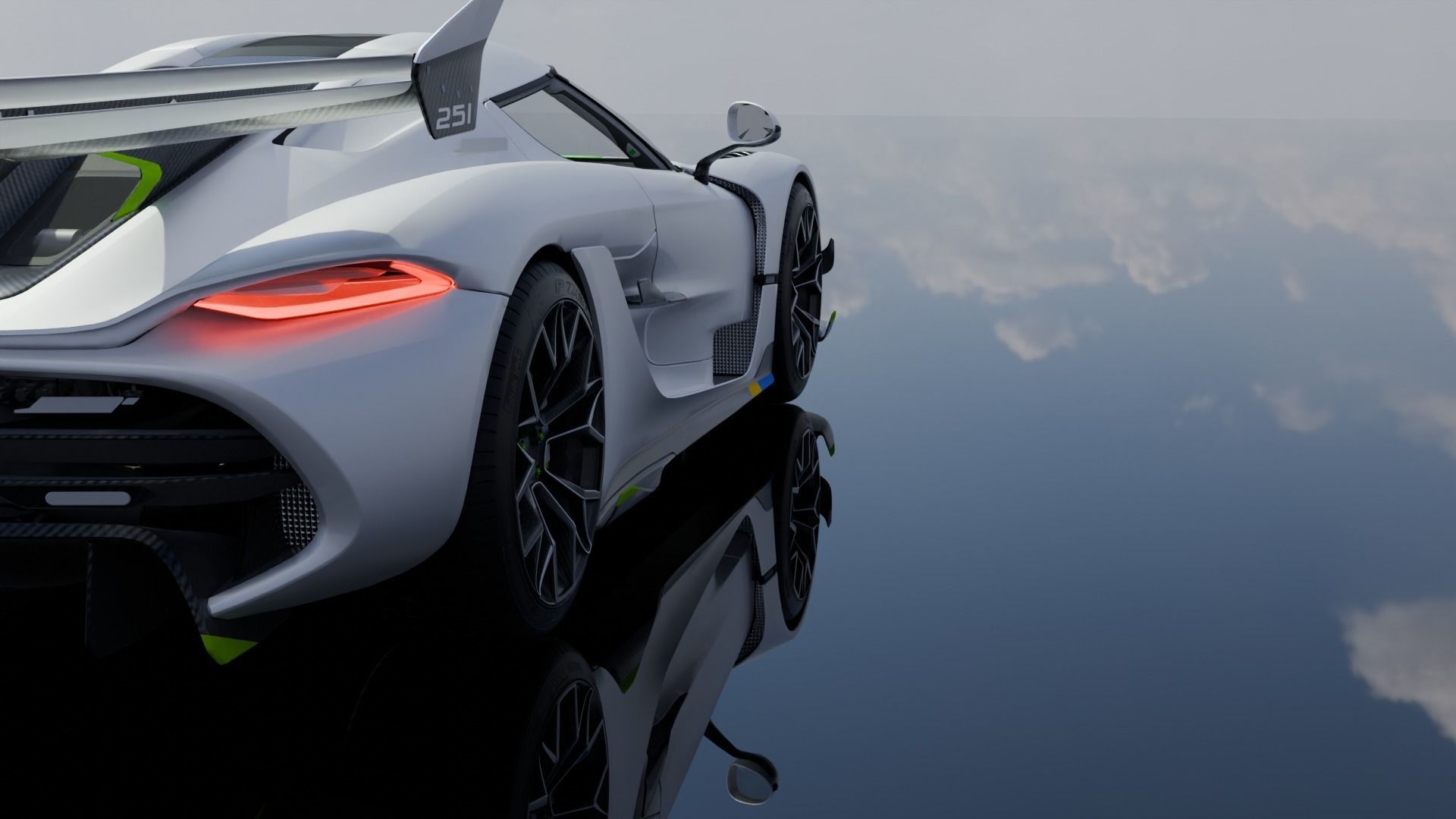 Koenigsegg Jesko free 3D model rigged | CGTrader