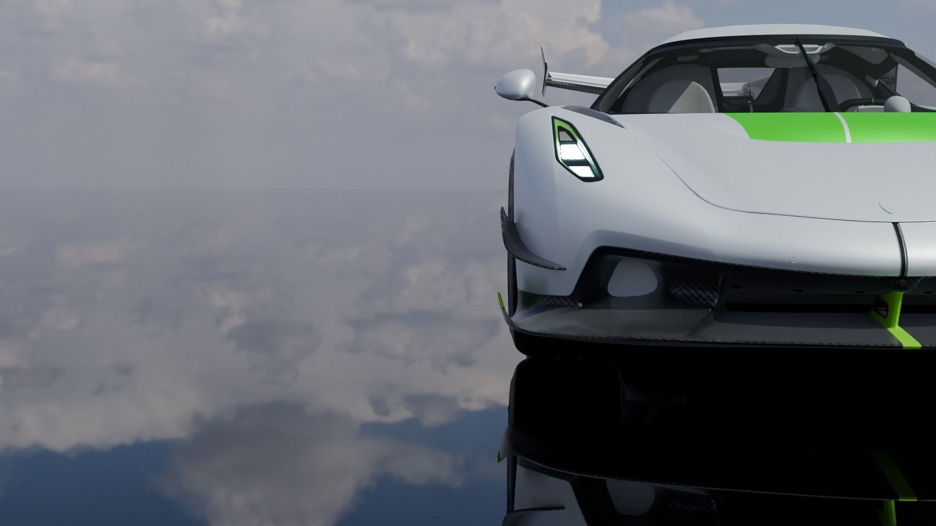 Koenigsegg Jesko free 3D model rigged | CGTrader